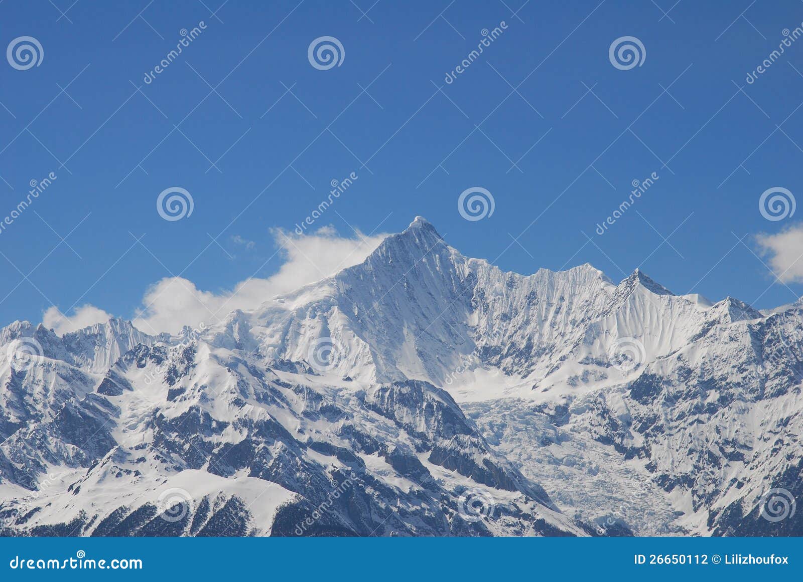 Sacred Mountain of Kawagebo Stock Photo - Image of buddhism, high: 26650112