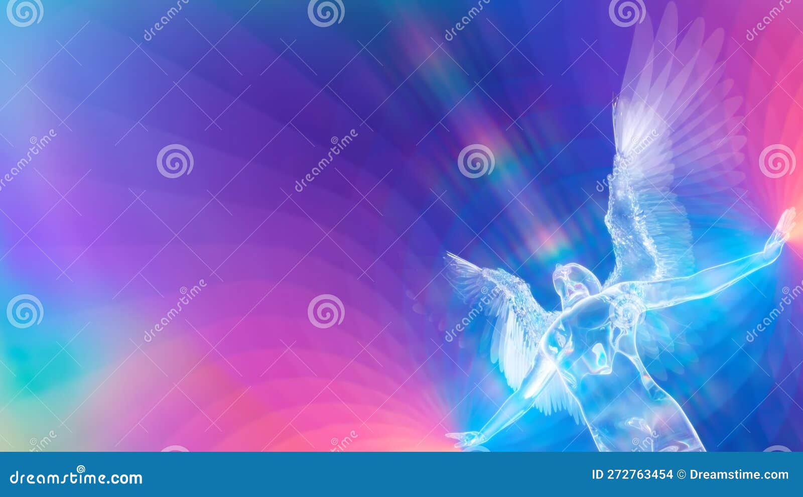 The Sacred Ritual of an Angel in the Astral Space Stock Illustration ...