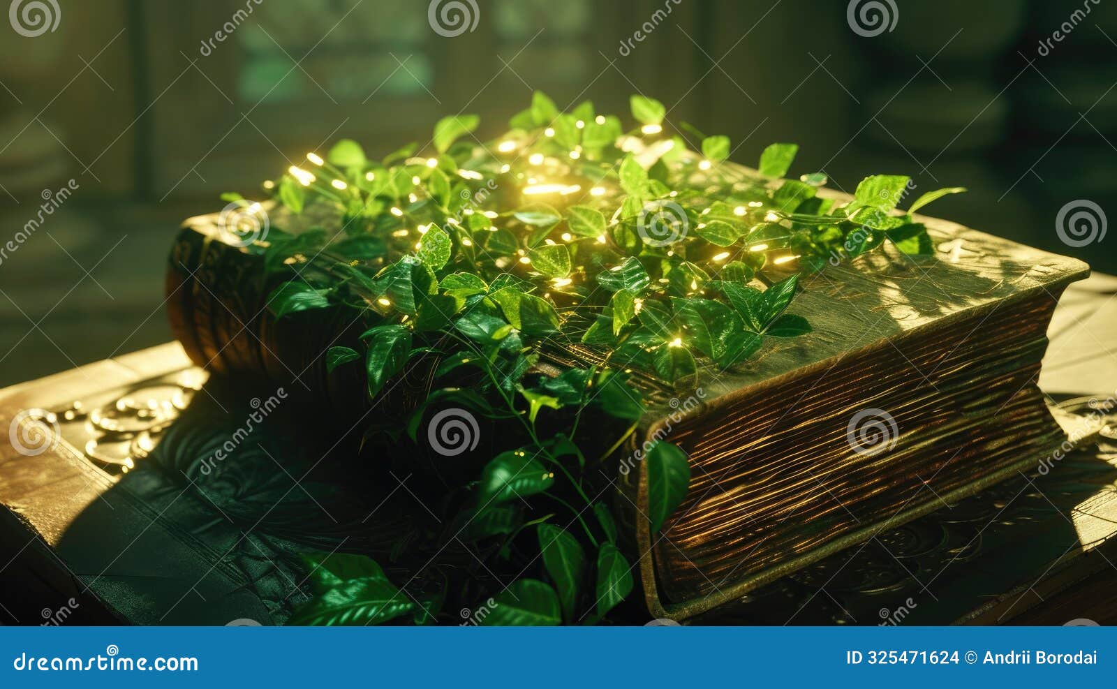 Sacred Scriptures: Illuminated Book of Life. Stock Illustration ...