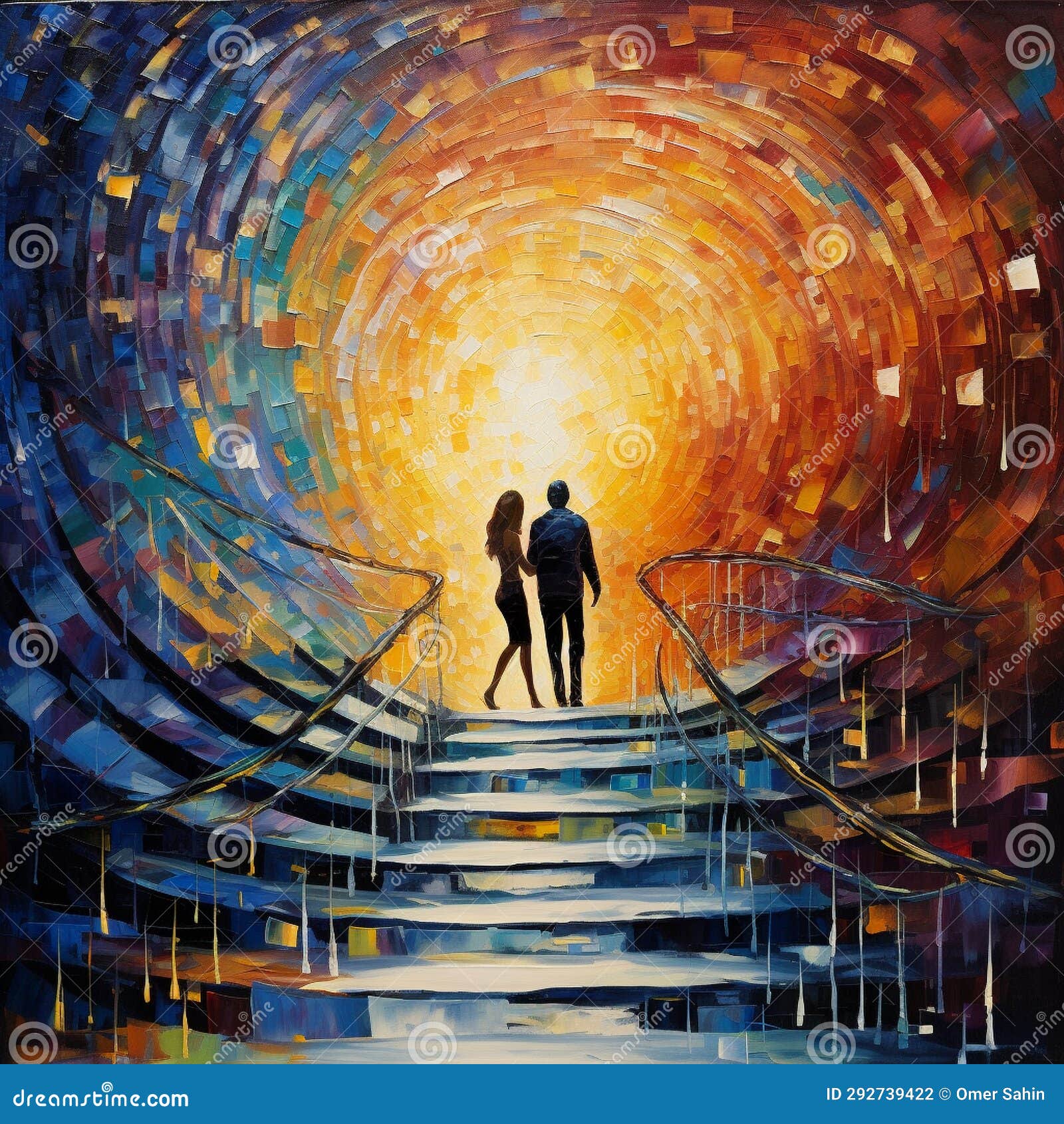 Sacred Steps: from Matrimony To Infinity Stock Illustration ...