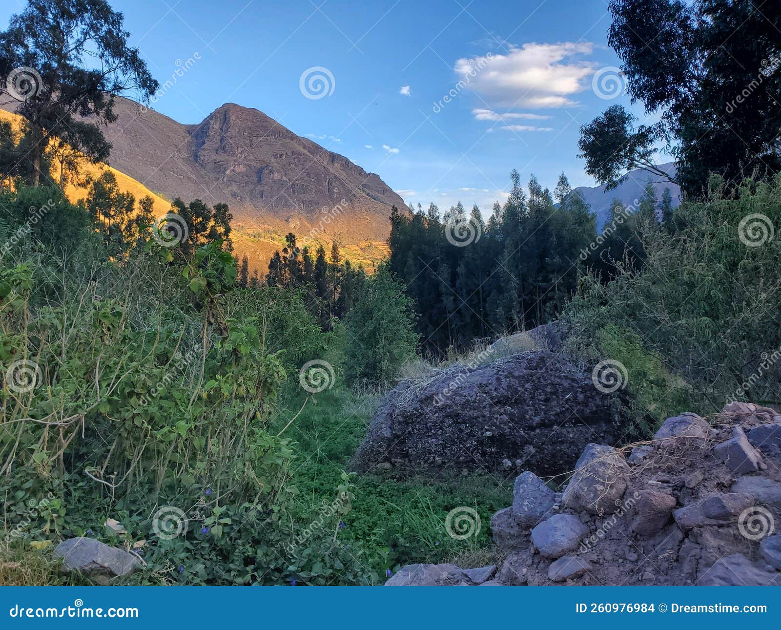 Sacred Sunset of the Inca Valley Stock Photo - Image of landscape ...