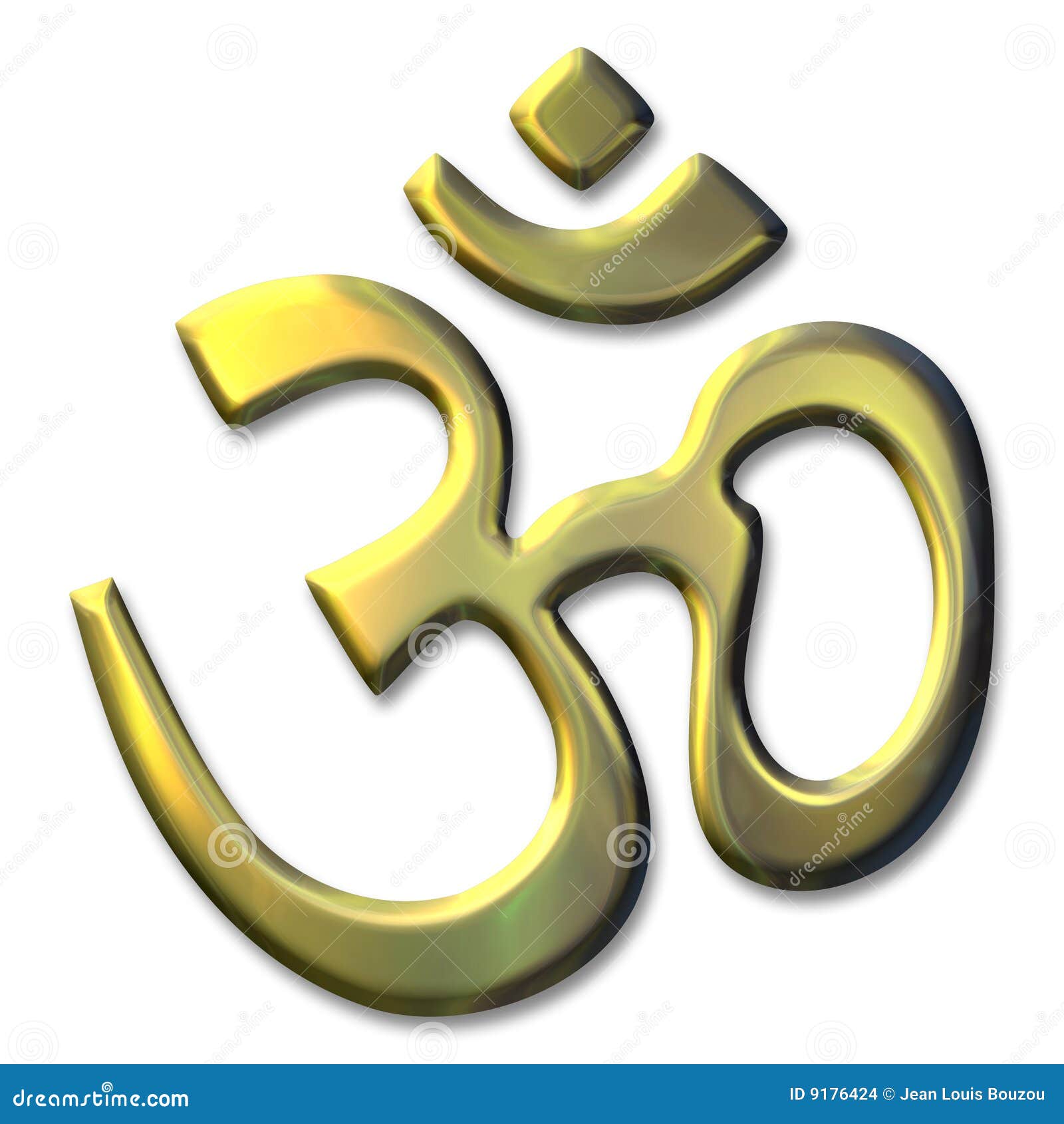 Sacred syllable Aum stock illustration. Illustration of buddhism - 9176424