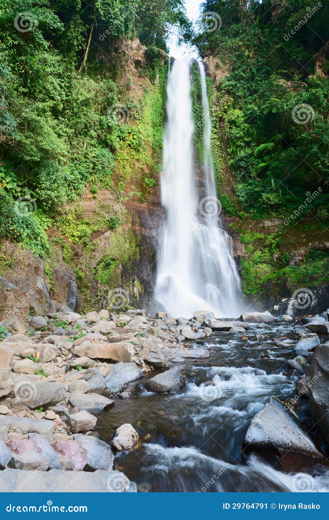 Sacret waterfall Gingit stock image. Image of stone, gingit - 29764791