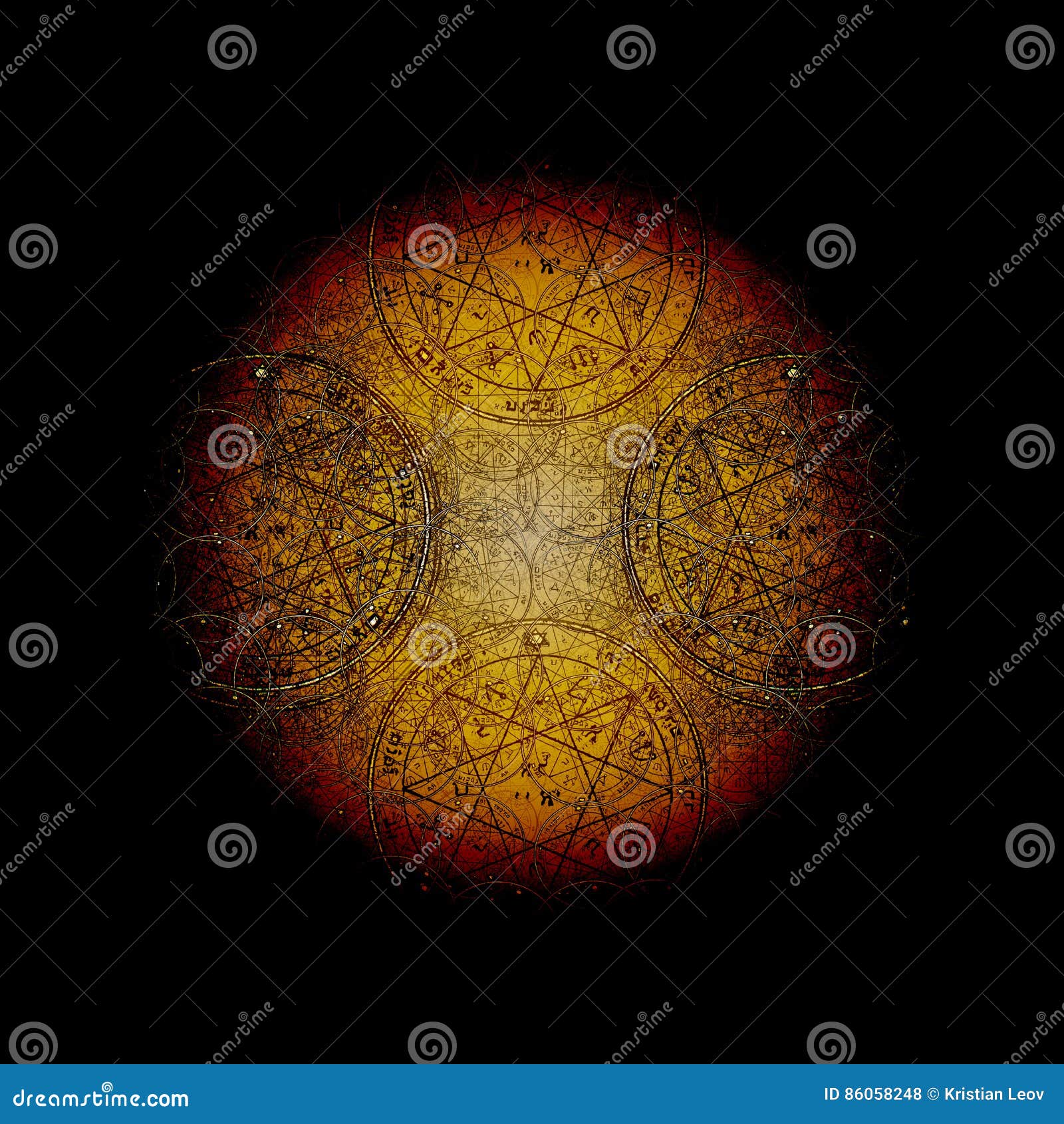 Sacredsymbols de foi illustration stock. Illustration du magie - 86058248