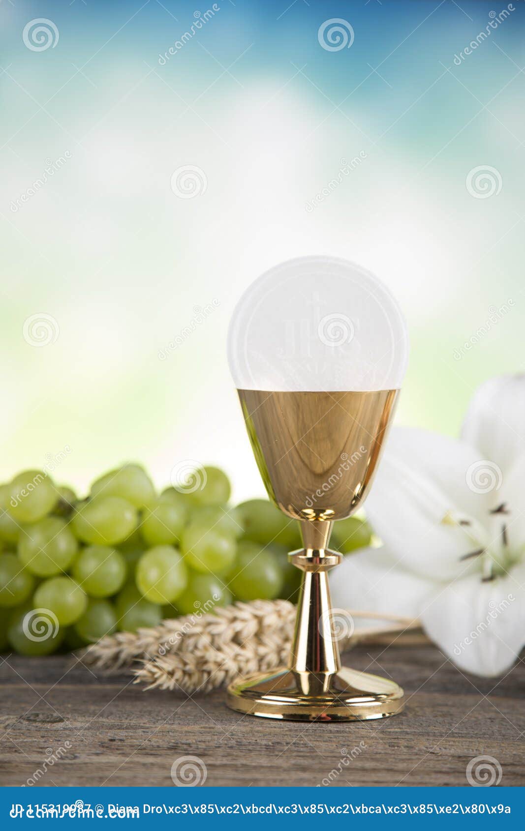 Sacrement De Communion, Symbole D'eucharistie Image stock - Image du ...