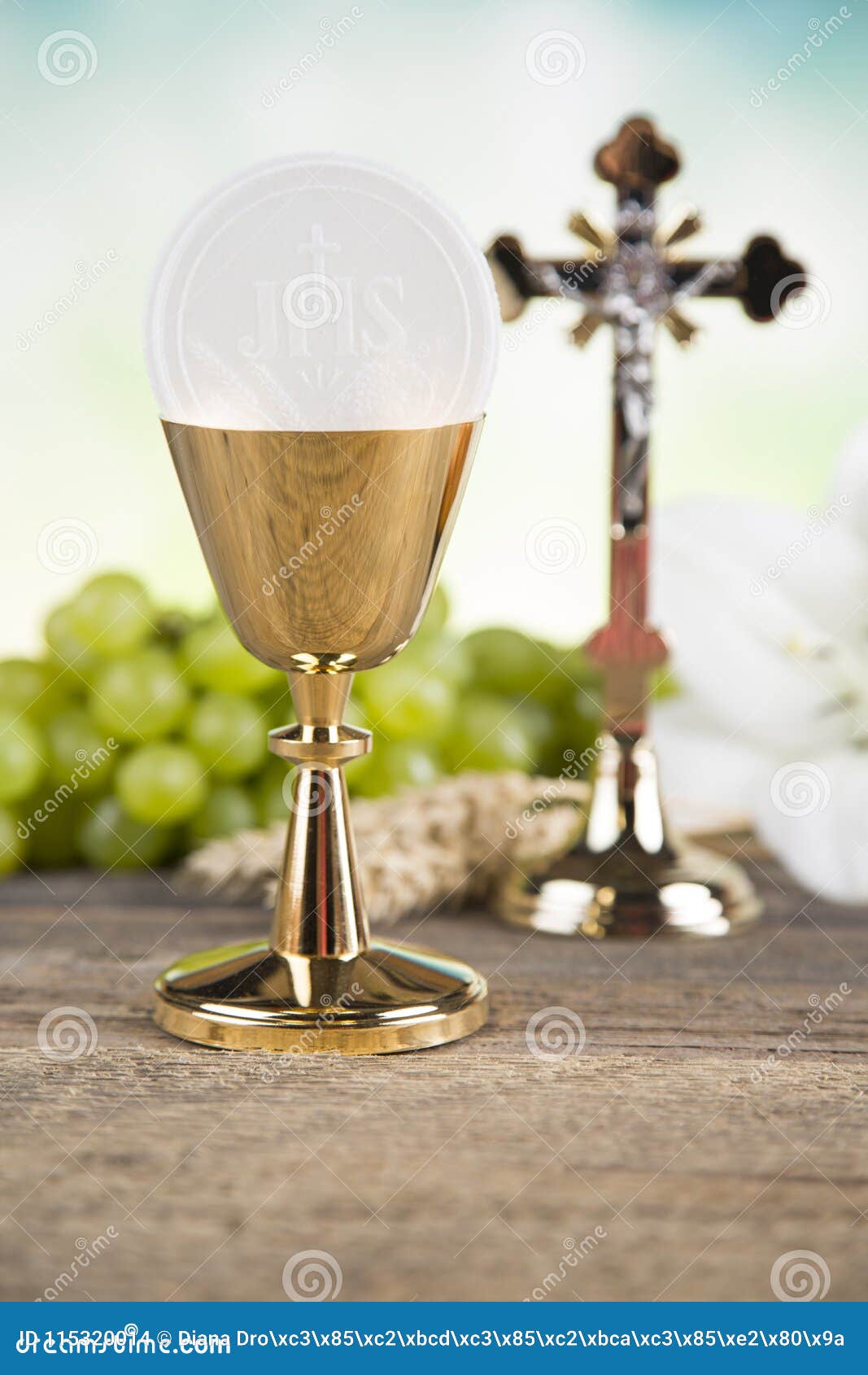 Sacrement De Communion, Symbole D'eucharistie Photo stock - Image du ...