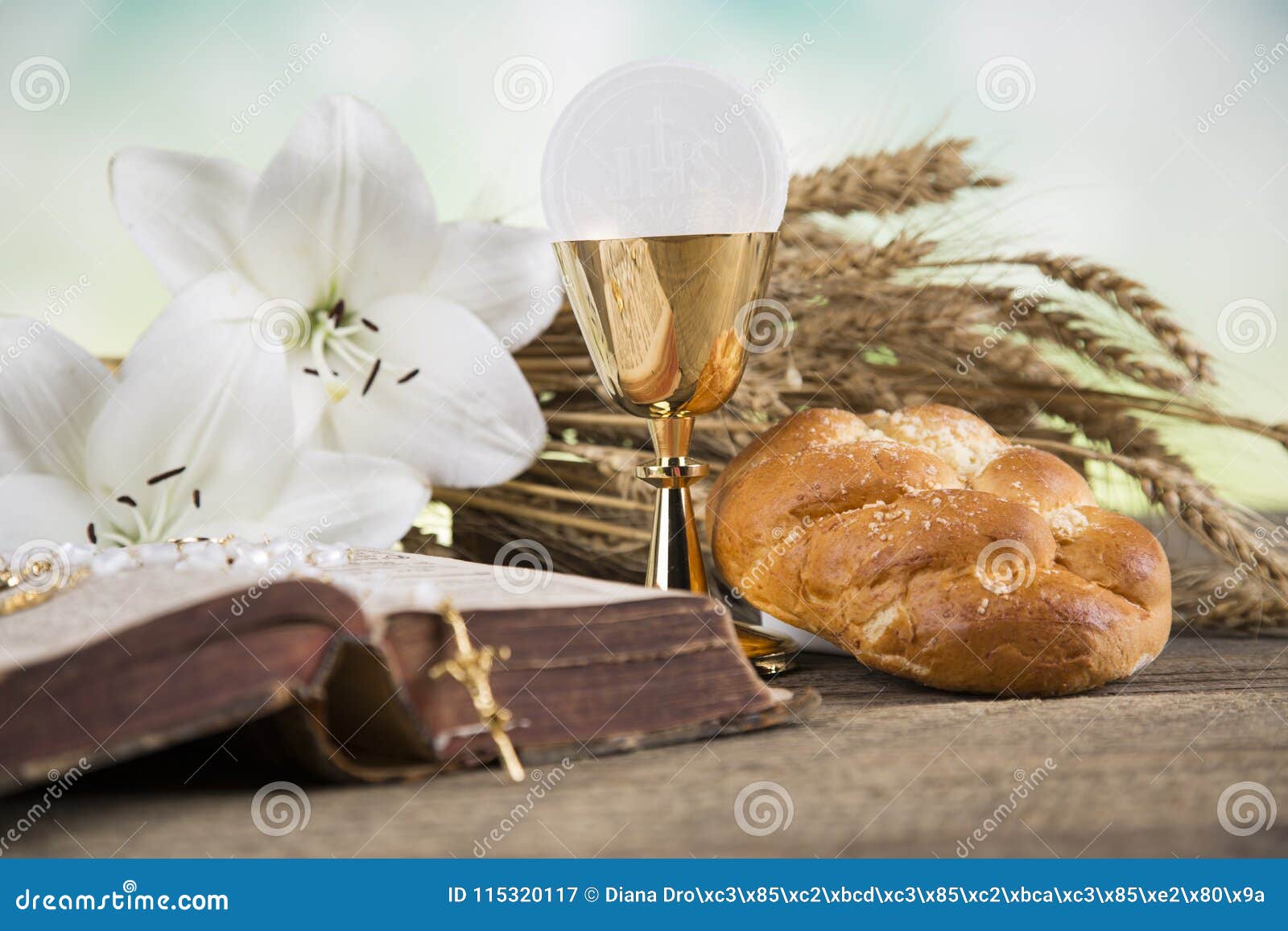 Sacrement De Communion, Symbole D'eucharistie Image stock - Image du ...
