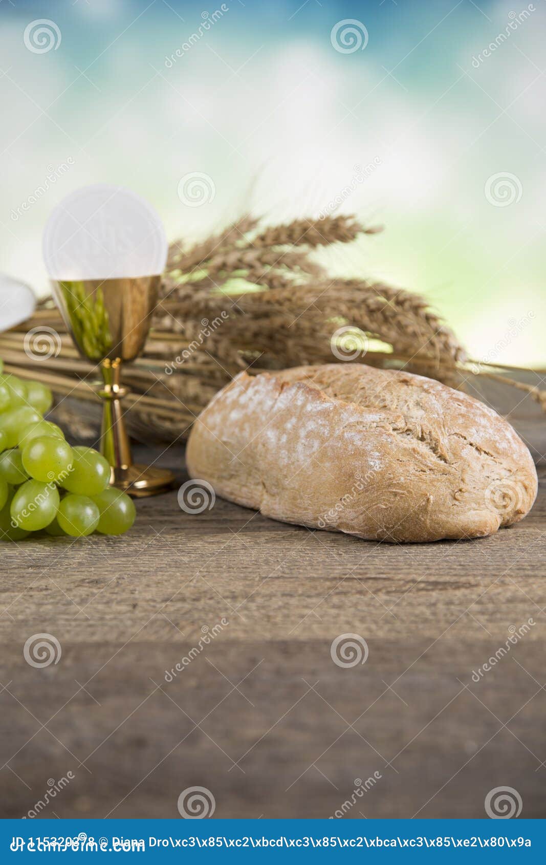 Sacrement De Communion, Symbole D'eucharistie Photo stock - Image du ...