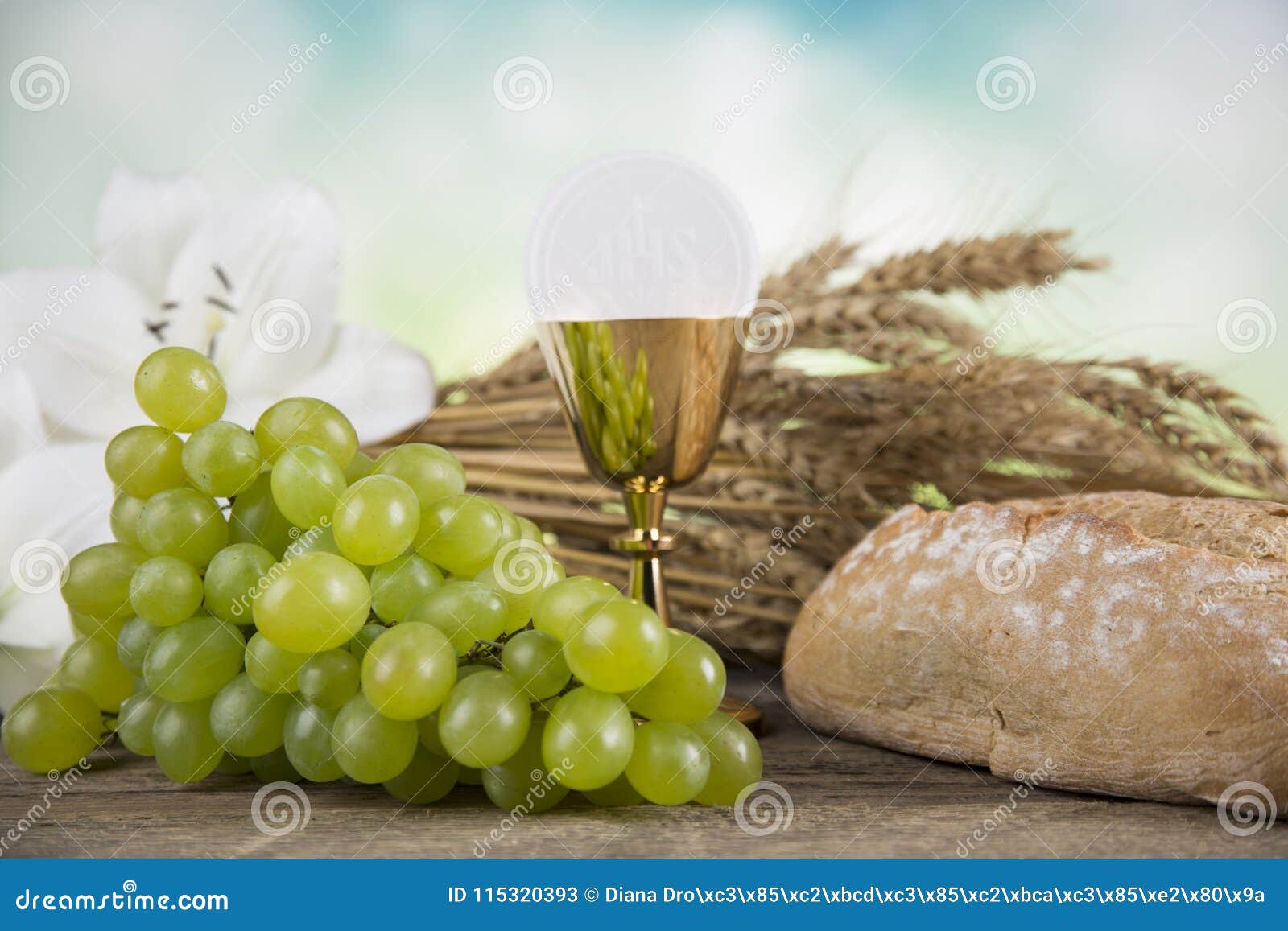 Sacrement De Communion, Symbole D'eucharistie Image stock - Image du ...