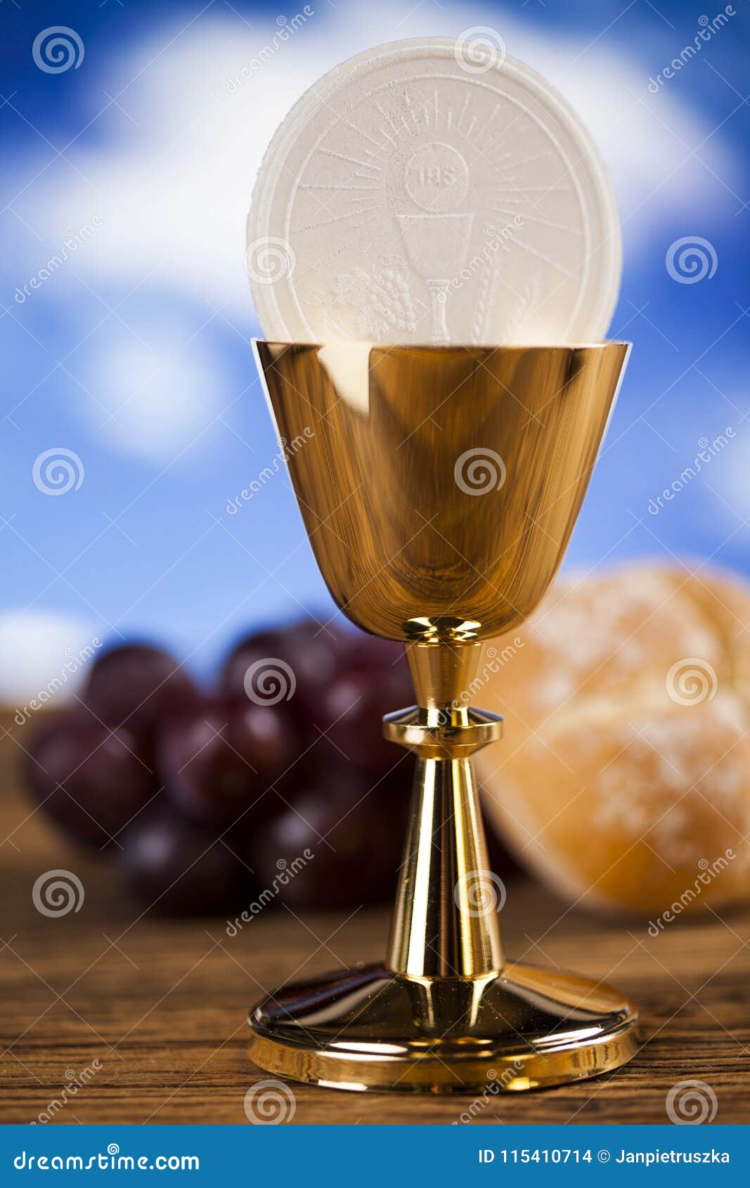 Sacrement De Communion, Symbole D'eucharistie Photo stock - Image du ...
