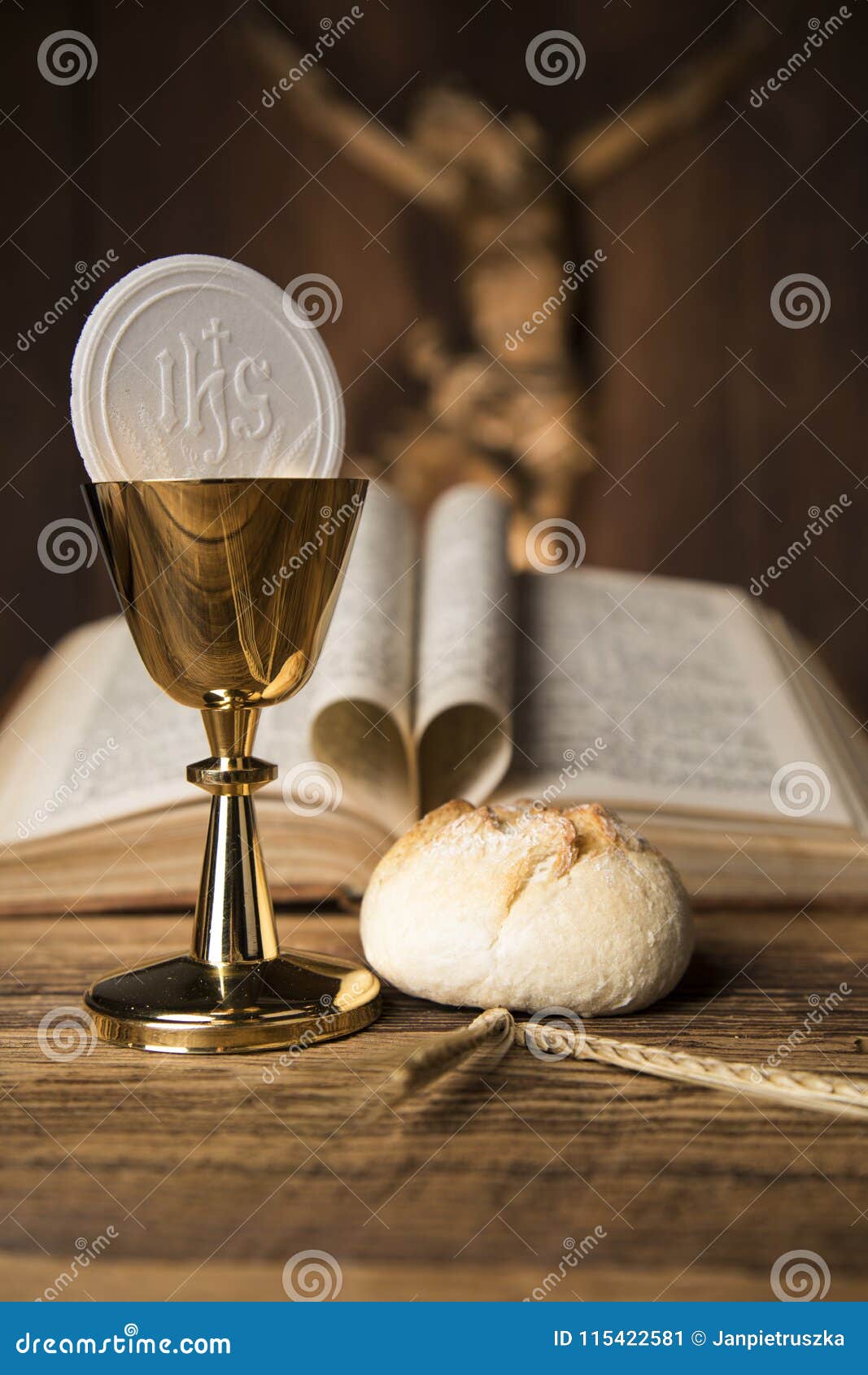 Sacrement De Communion, Symbole D'eucharistie Image stock - Image du ...