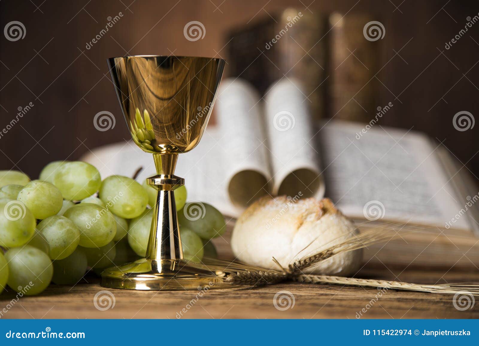 Sacrement De Communion, Symbole D'eucharistie Photo stock - Image du ...