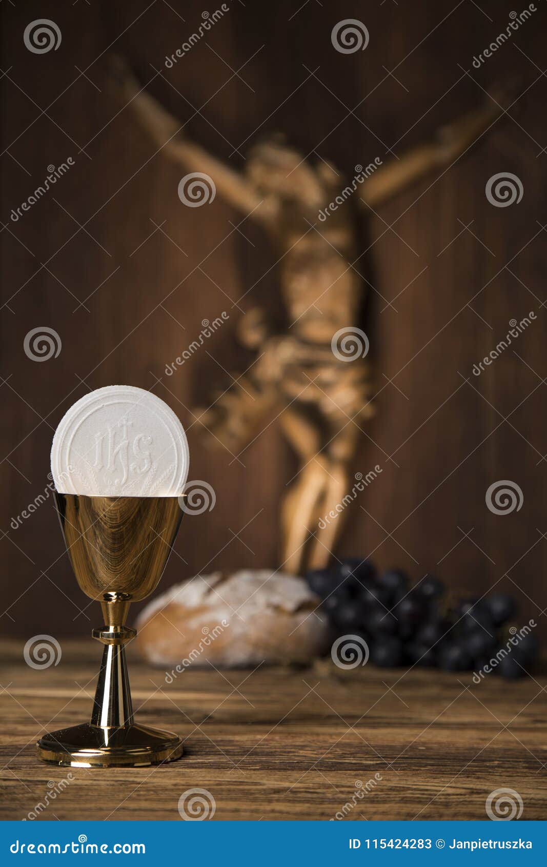 Sacrement De Communion, Symbole D'eucharistie Image stock - Image du ...