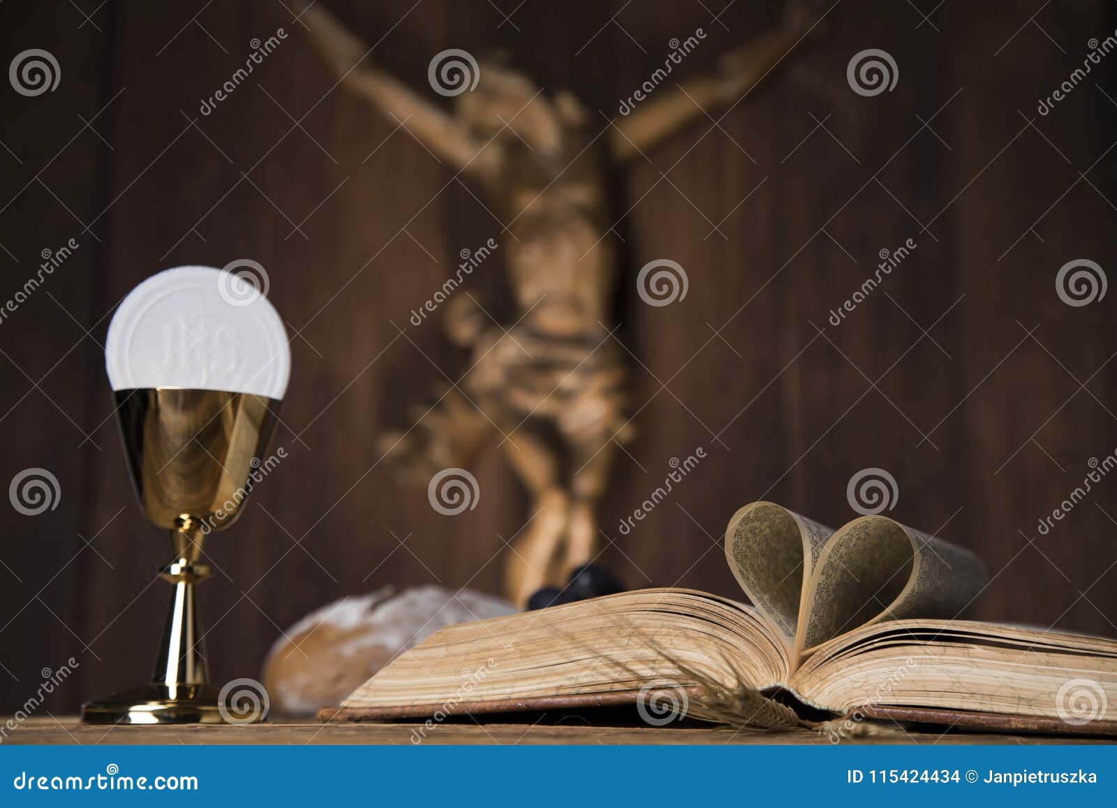 Sacrement De Communion, Symbole D'eucharistie Photo stock - Image du ...