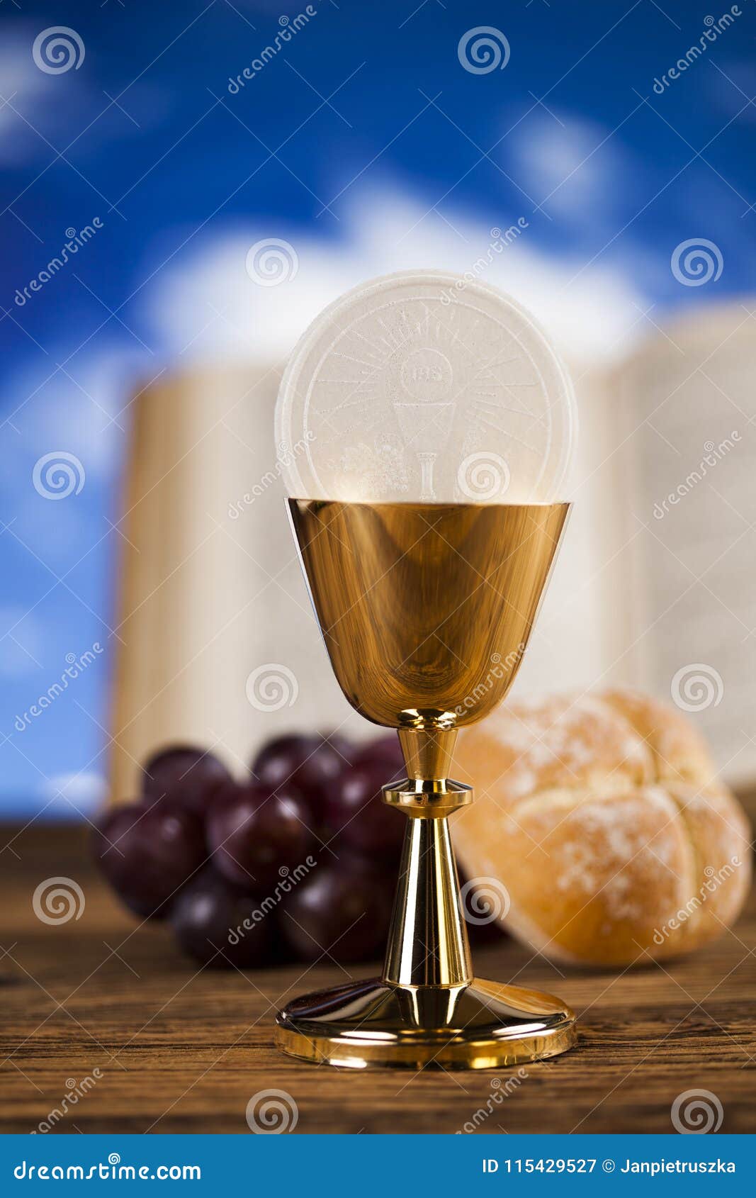 Sacrement De Communion, Symbole D'eucharistie Image stock - Image du ...