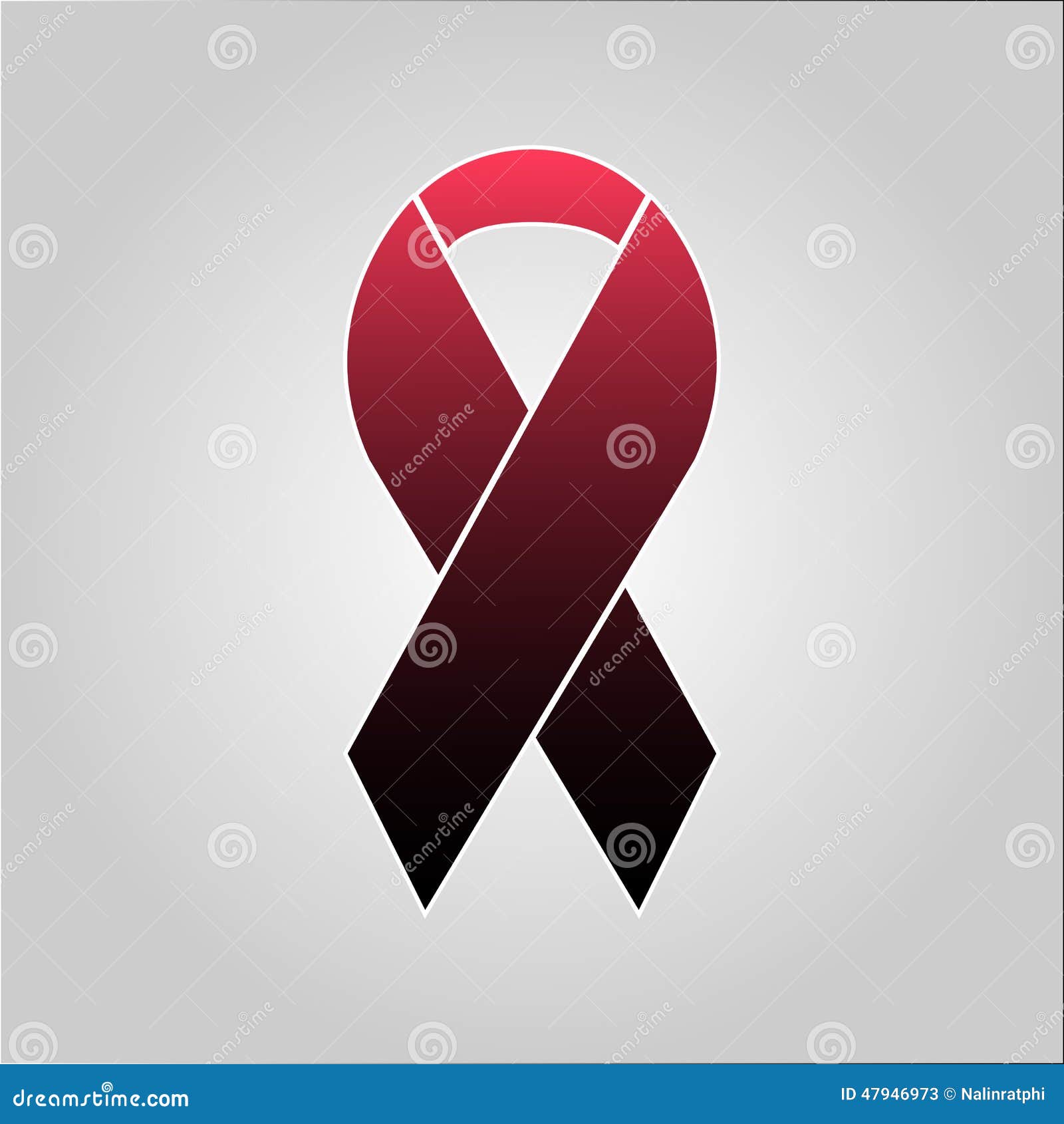 Sacrifice Ribbon on Gray Background Stock Vector - Illustration of care ...