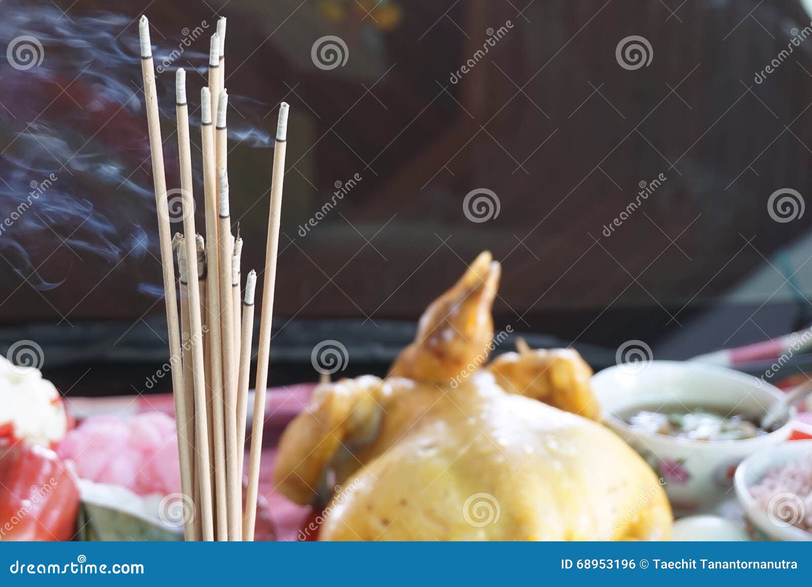 Sacrificial food offering stock photo. Image of celebration - 68953196