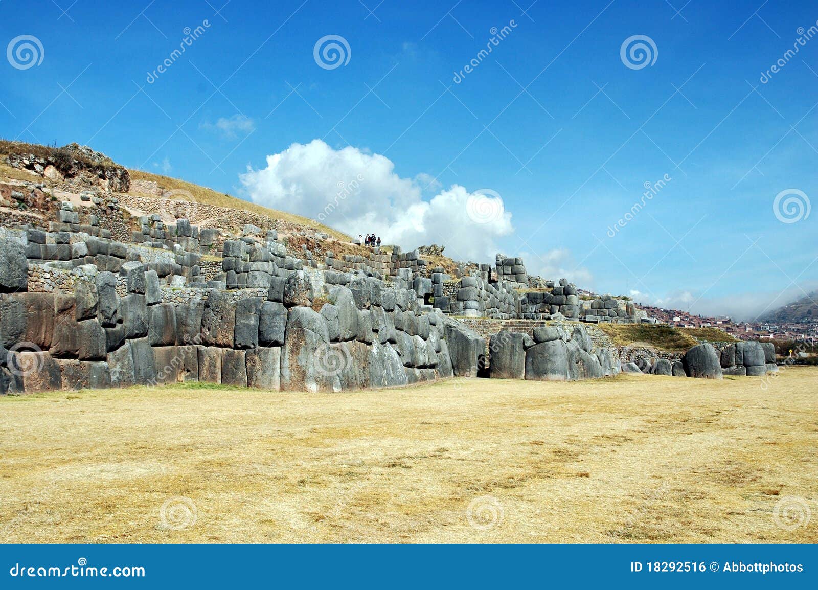 Sacsayhuaman Ruins stock photo. Image of peruvian, cloud - 18292516