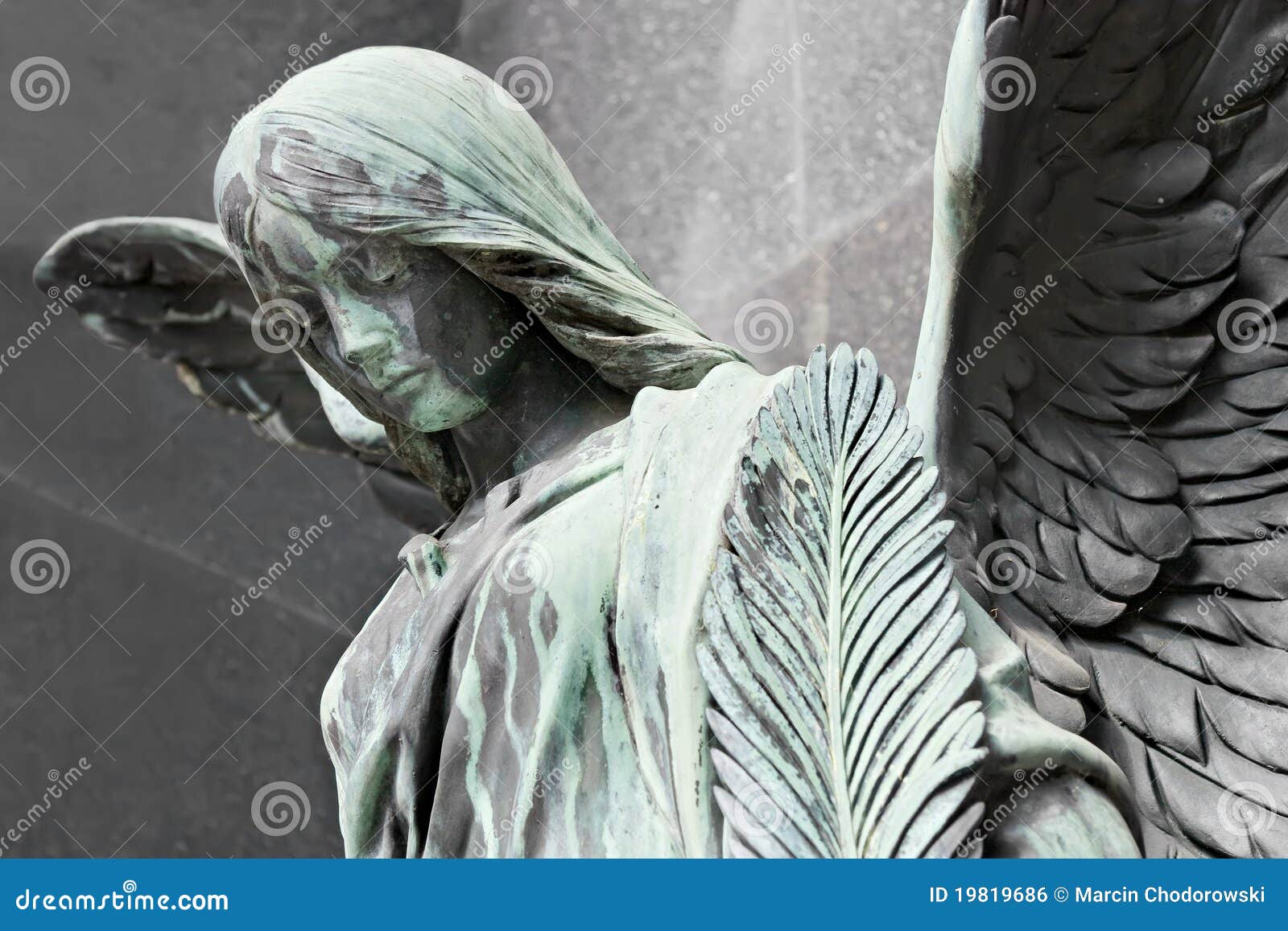 Sad angel. stock photo. Image of roman, pious, catholic - 19819686