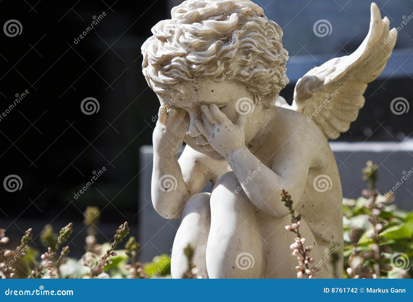 Sad angel stock photo. Image of ancient, holy, grave, hope - 8761742