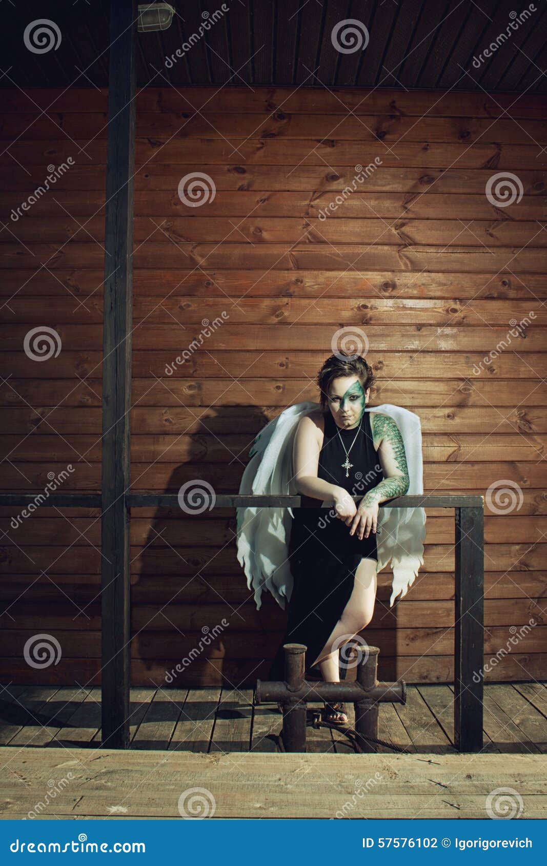Sad angel stock photo. Image of standing, nature, expression - 57576102