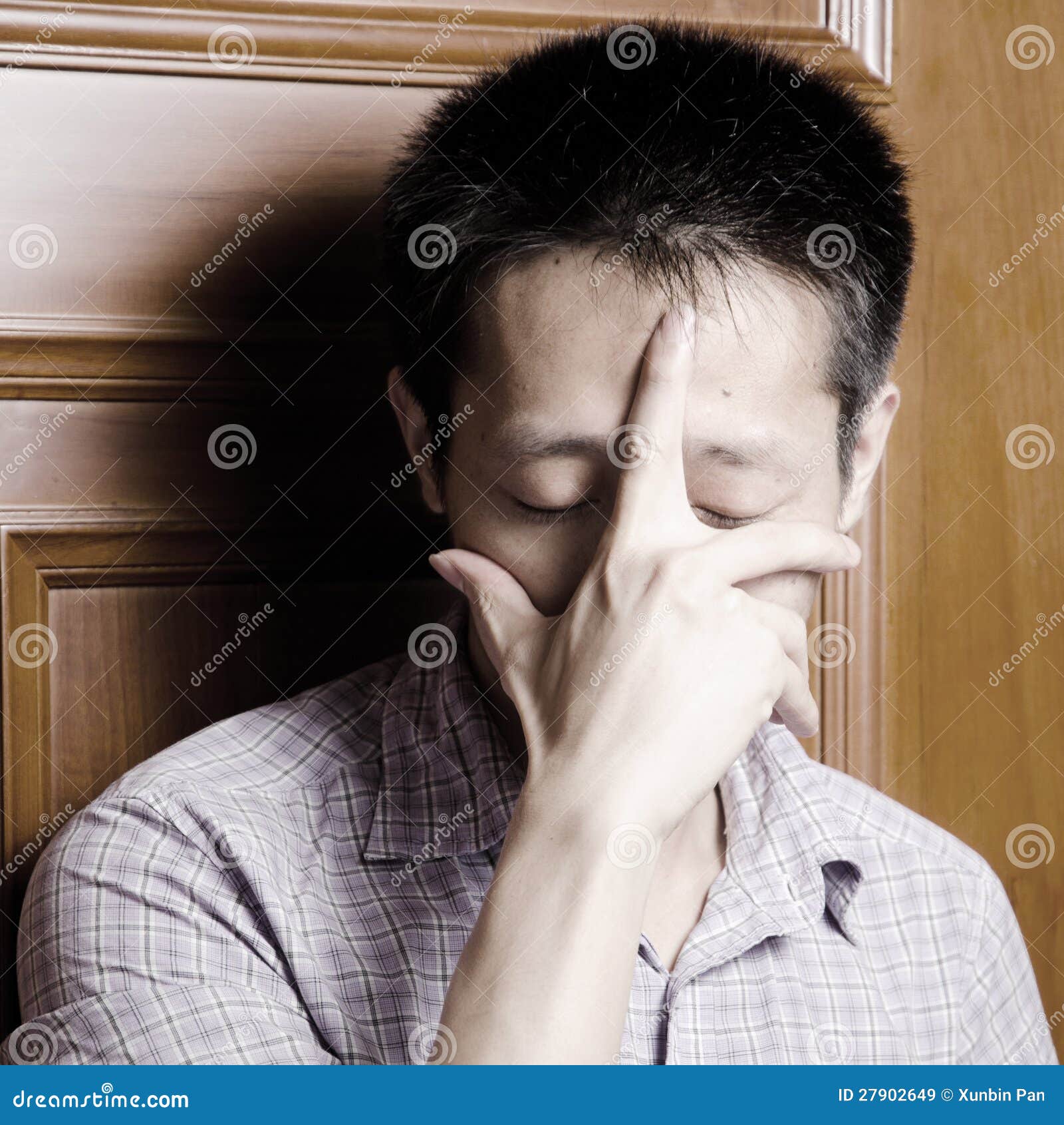 Sad asian man stock image. Image of depression, life - 27902649