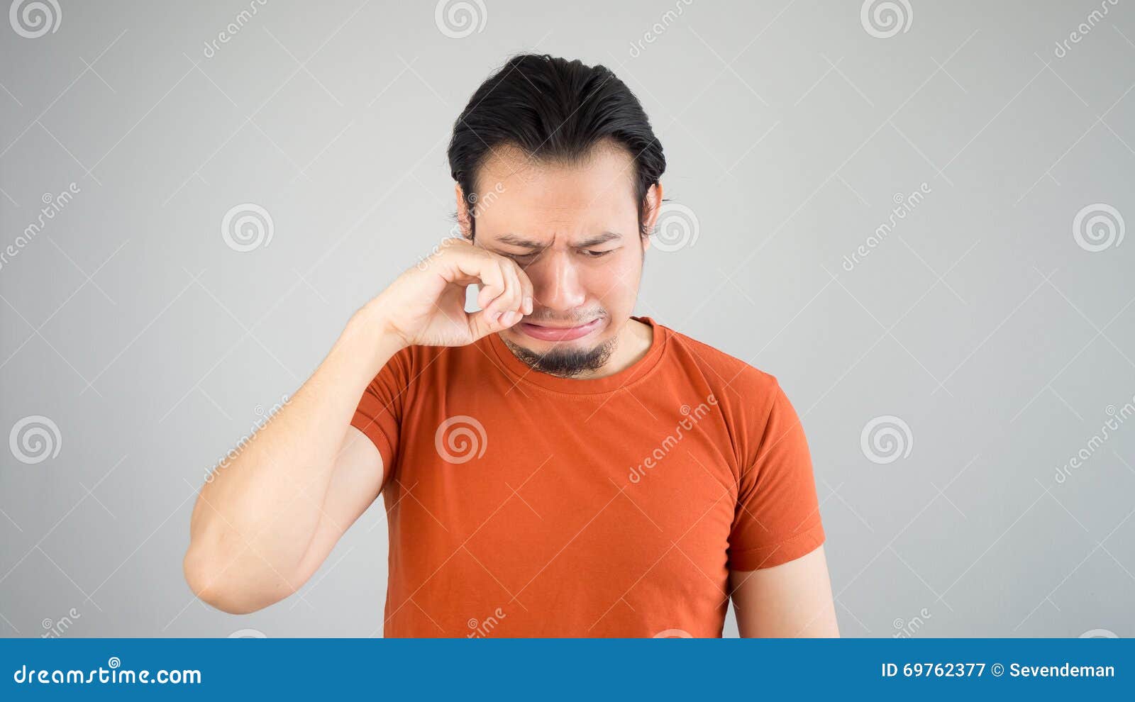 Sad Asian man. stock image. Image of desperate, person - 69762377