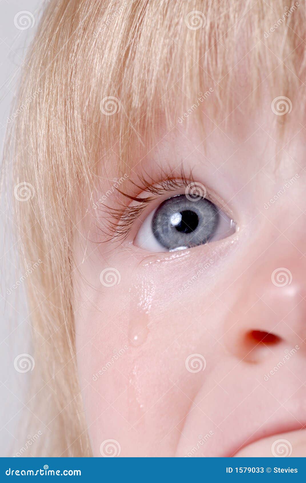 Sad Baby stock image. Image of blue, blond, hair, snot - 1579033