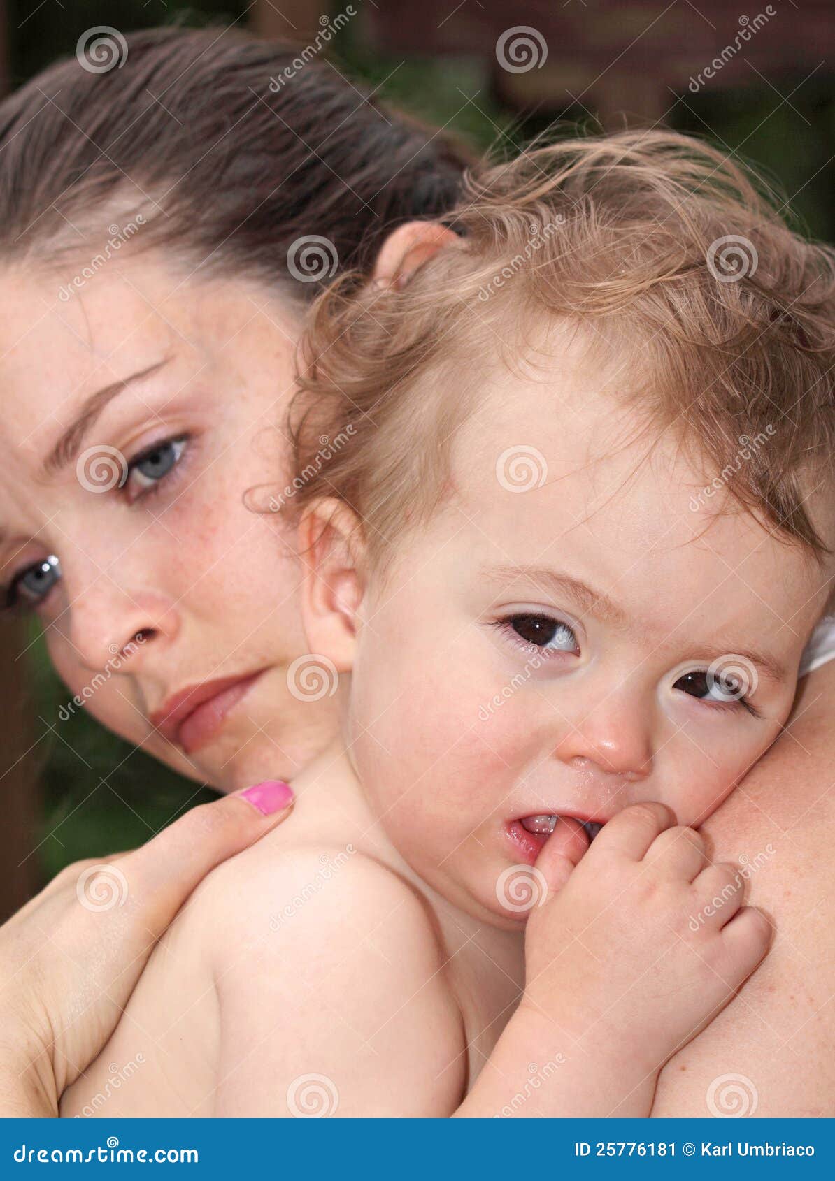 Sad baby stock image. Image of comfort, children, mother - 25776181