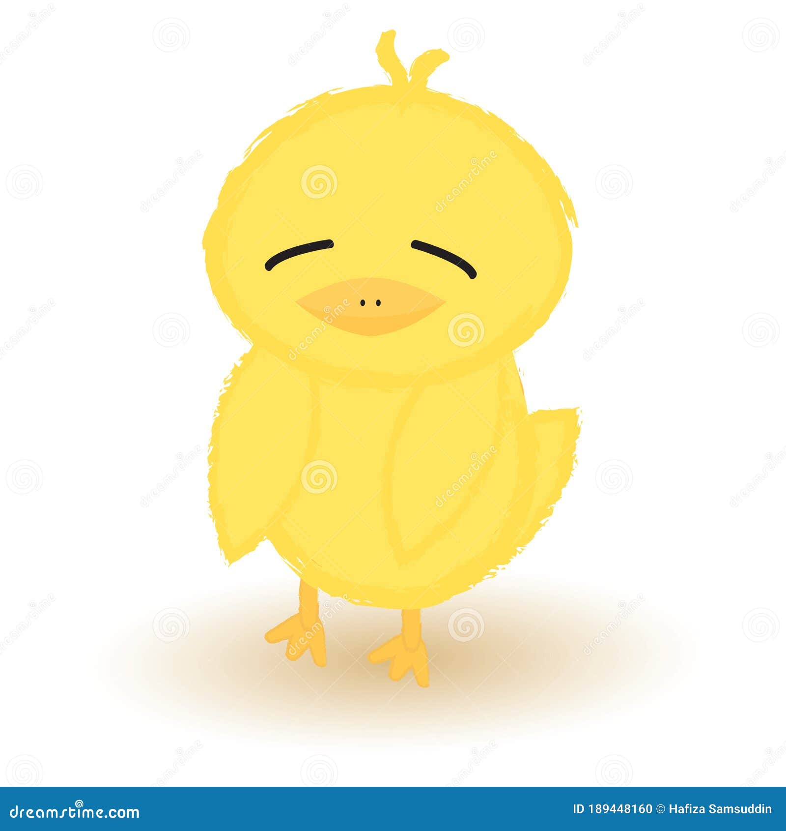 Sad Baby Chick. Vector Illustration Decorative Design Stock Vector ...