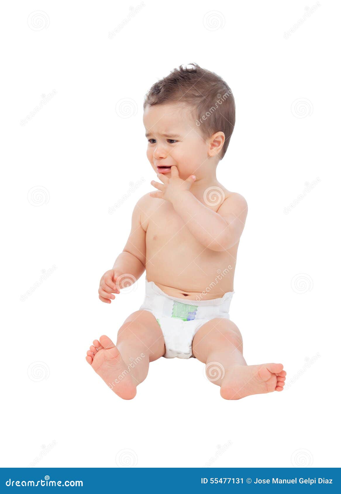 Sad Baby with Sore Gums Crying Stock Image - Image of childhood, eyes ...