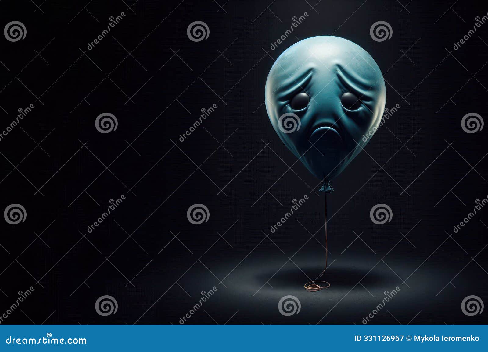 A Sad Balloon. Space for Text. Stock Image - Image of metaphorical ...