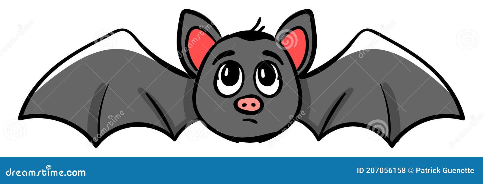 Sad Bat , Illustration, Vector Stock Vector - Illustration of design ...