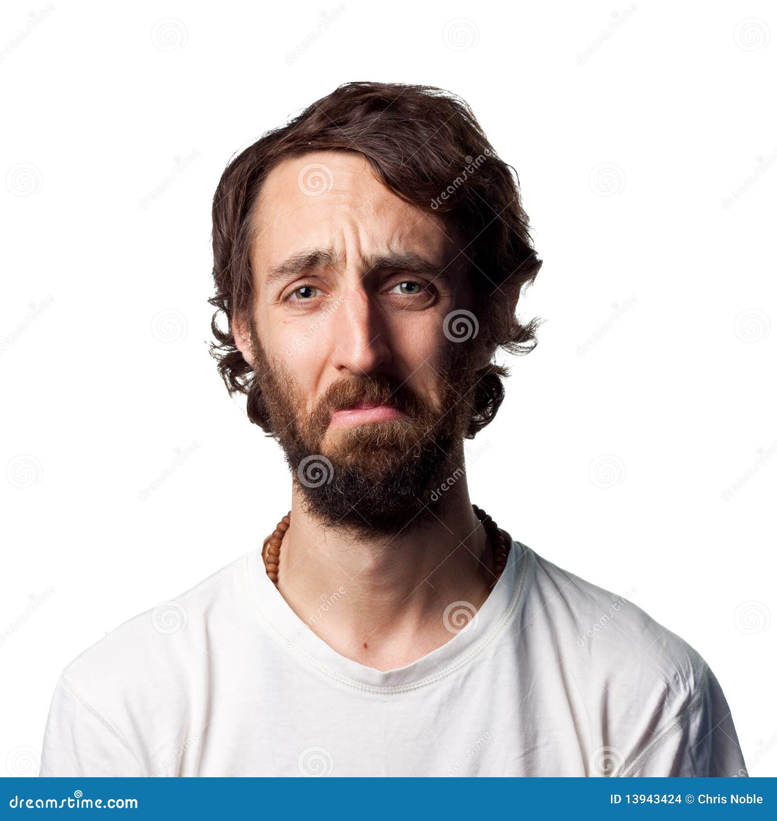 Sad bearded man stock photo. Image of human, mask, theatrical - 13943424