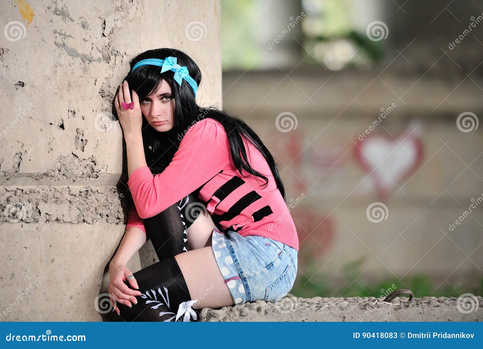 Sad and beautiful girl. stock image. Image of woman, portrait - 90418083