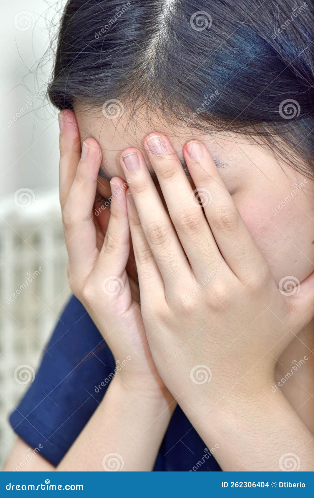 A Sad Beautiful Woman stock photo. Image of depressed - 262306404