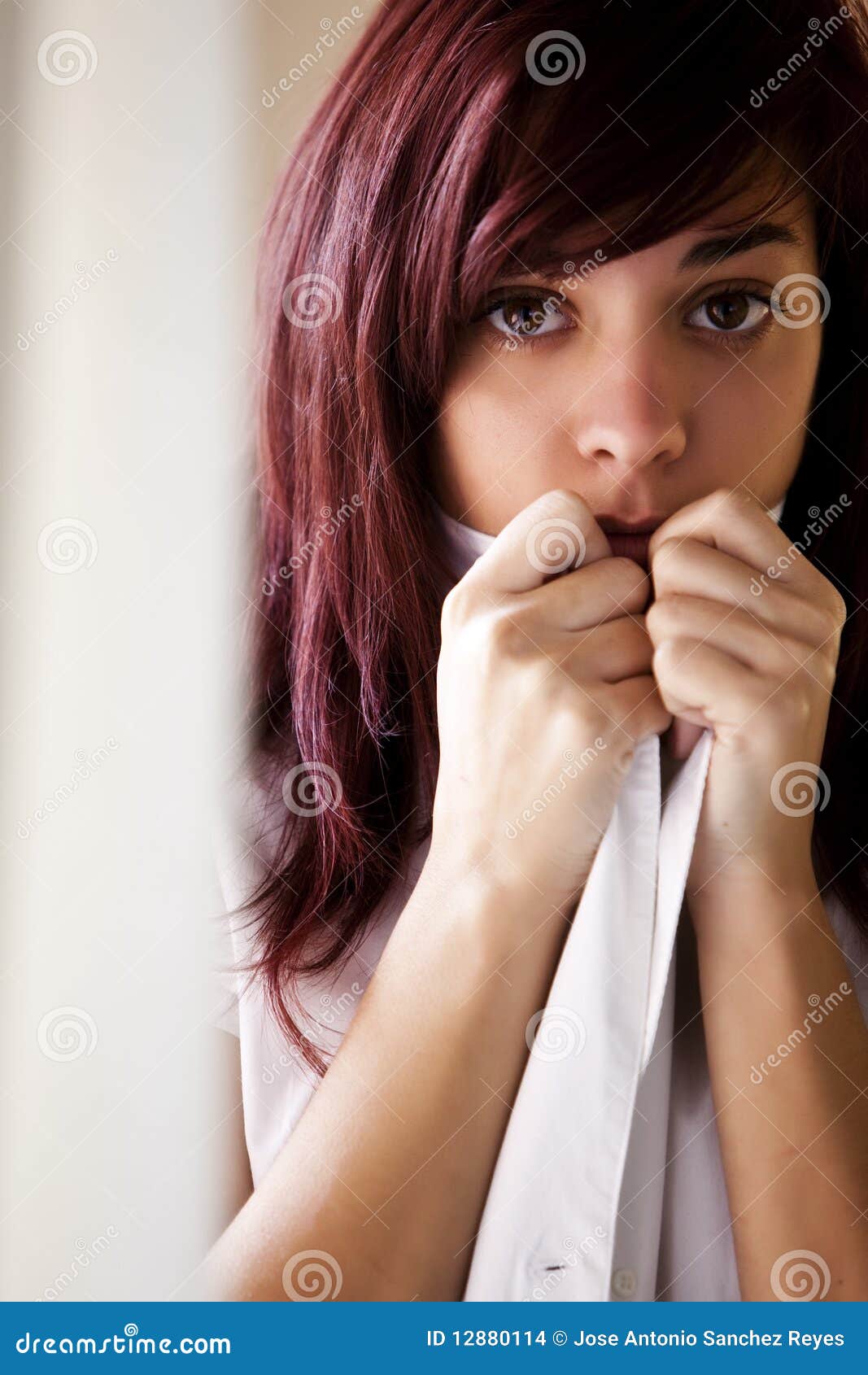 Sad Beauty Staring at Camera Stock Photo - Image of lifestyle, portrait ...