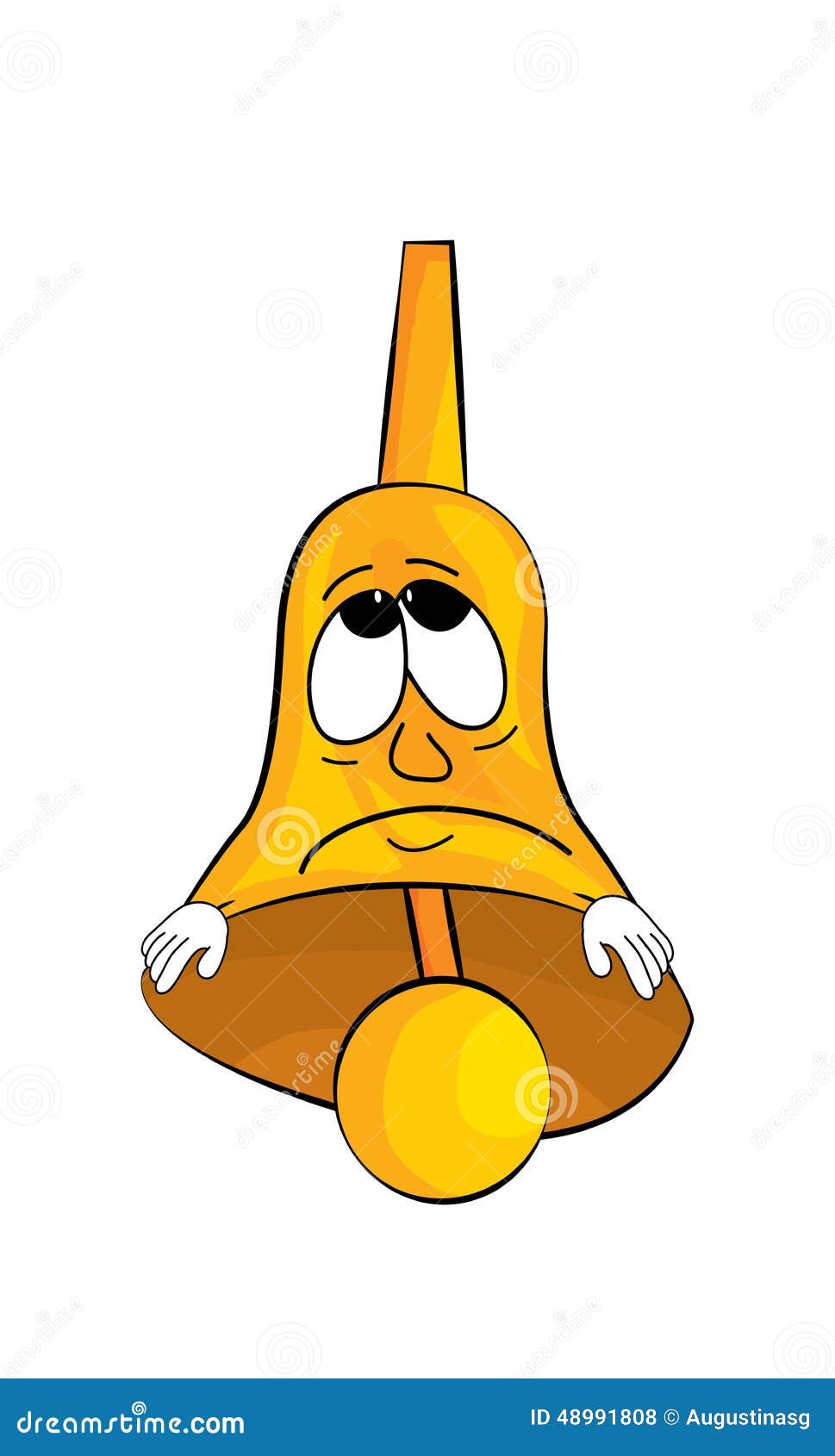 Sad Bell Cartoon | CartoonDealer.com #48991808
