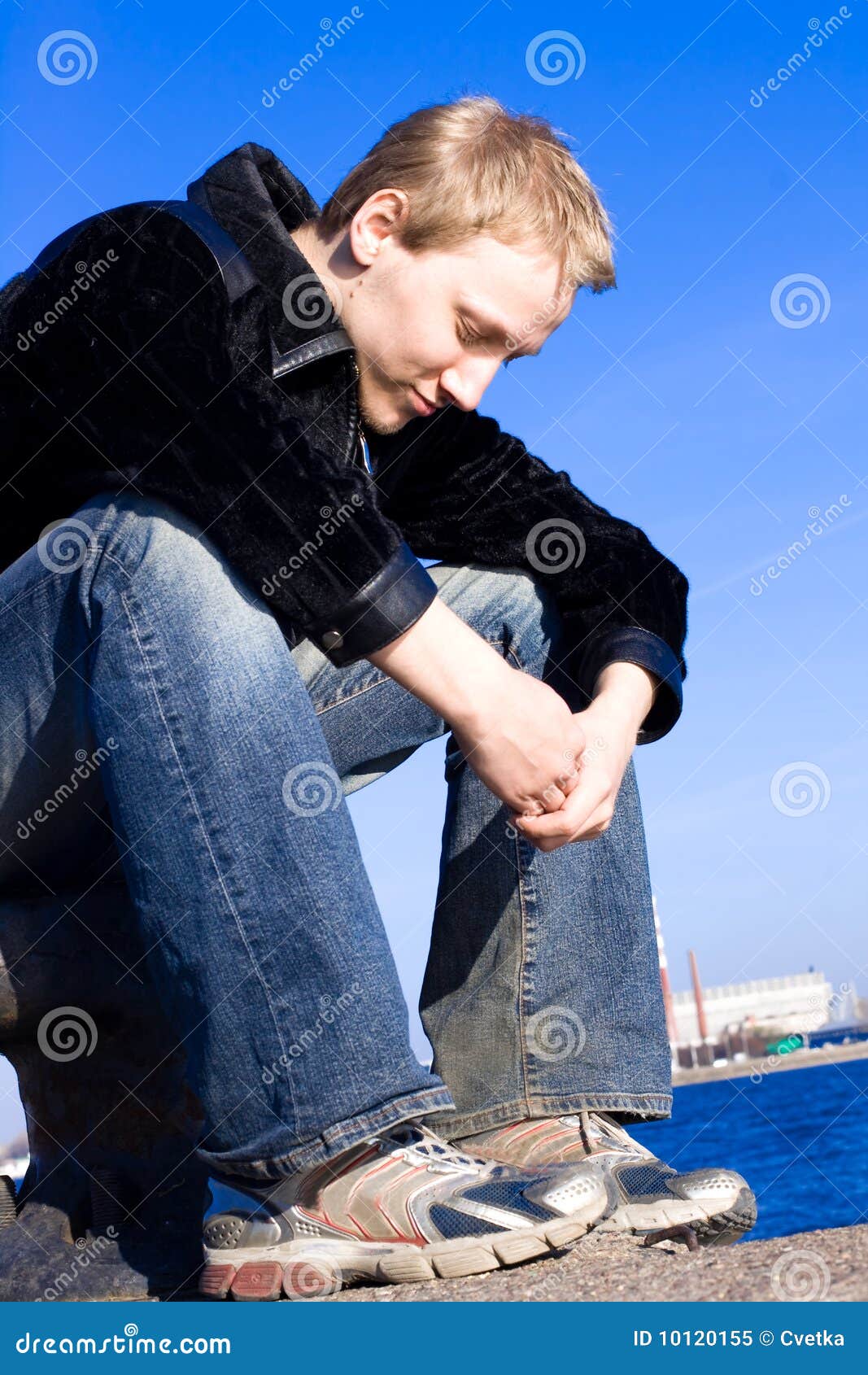 Sad boy stock image. Image of headache, blue, distress - 10120155