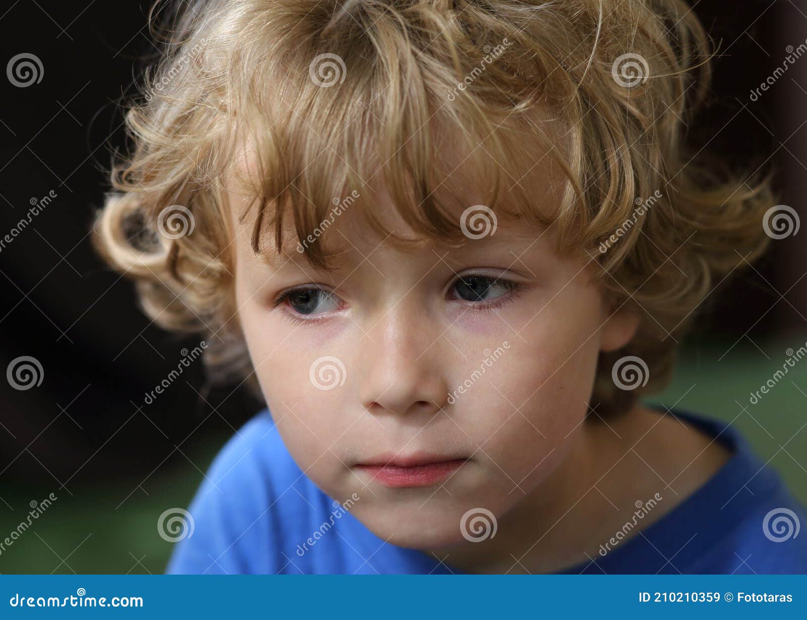 Sad boy stock image. Image of children, despair, problems - 210210359