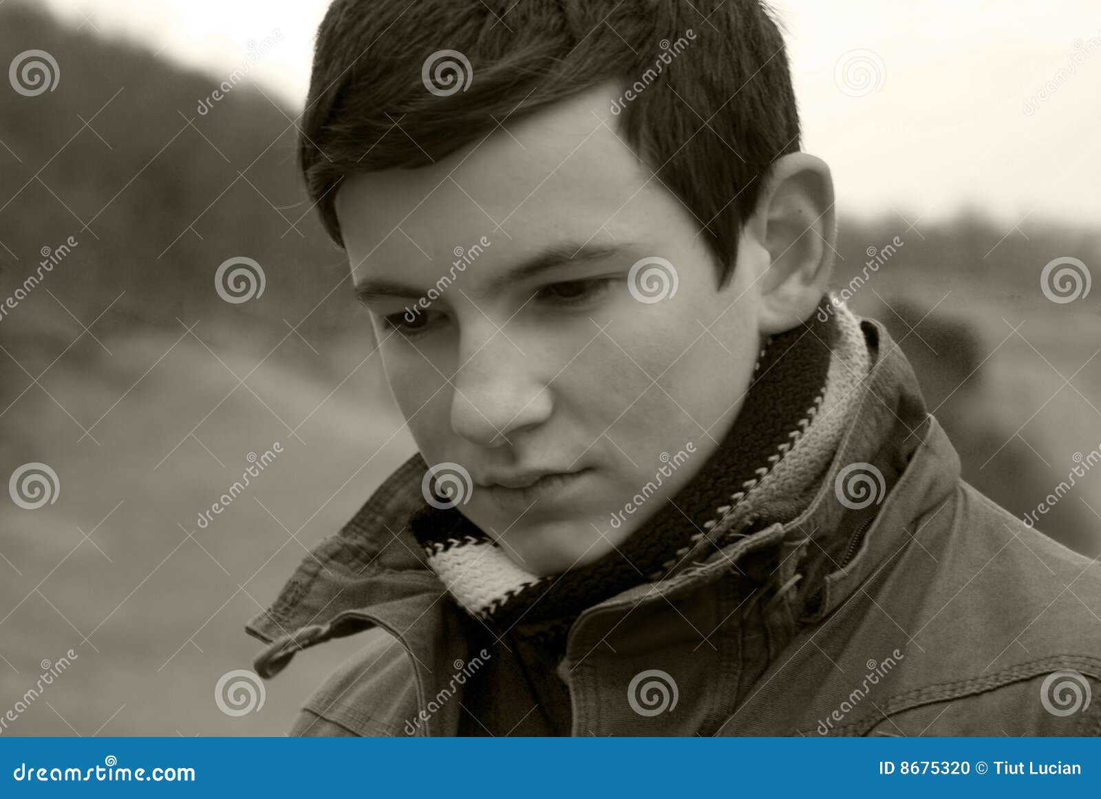Sad boy stock photo. Image of male, smart, thinking, beauty - 8675320