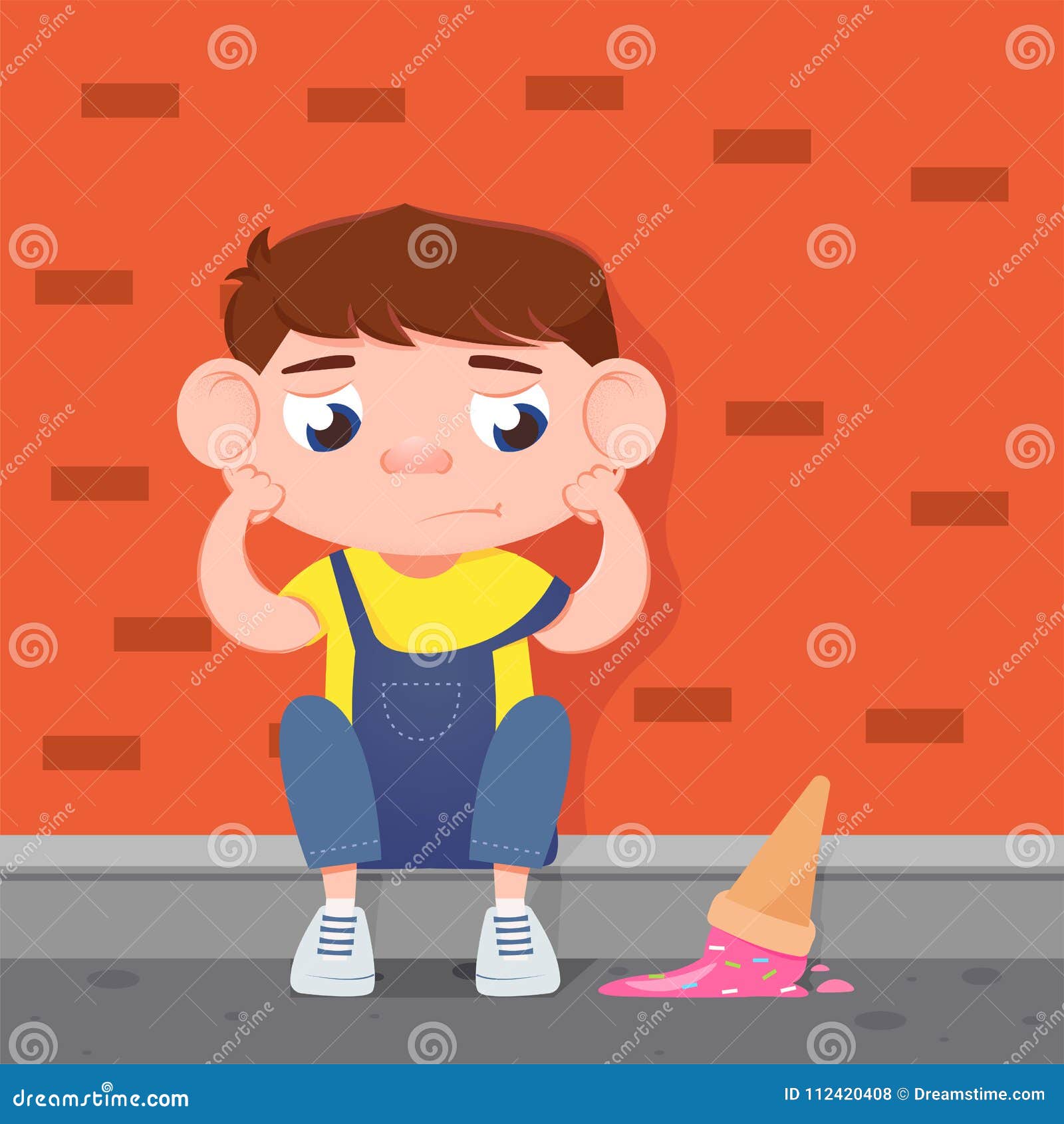 Sad Kid Ice Cream Stock Illustrations – 86 Sad Kid Ice Cream Stock ...