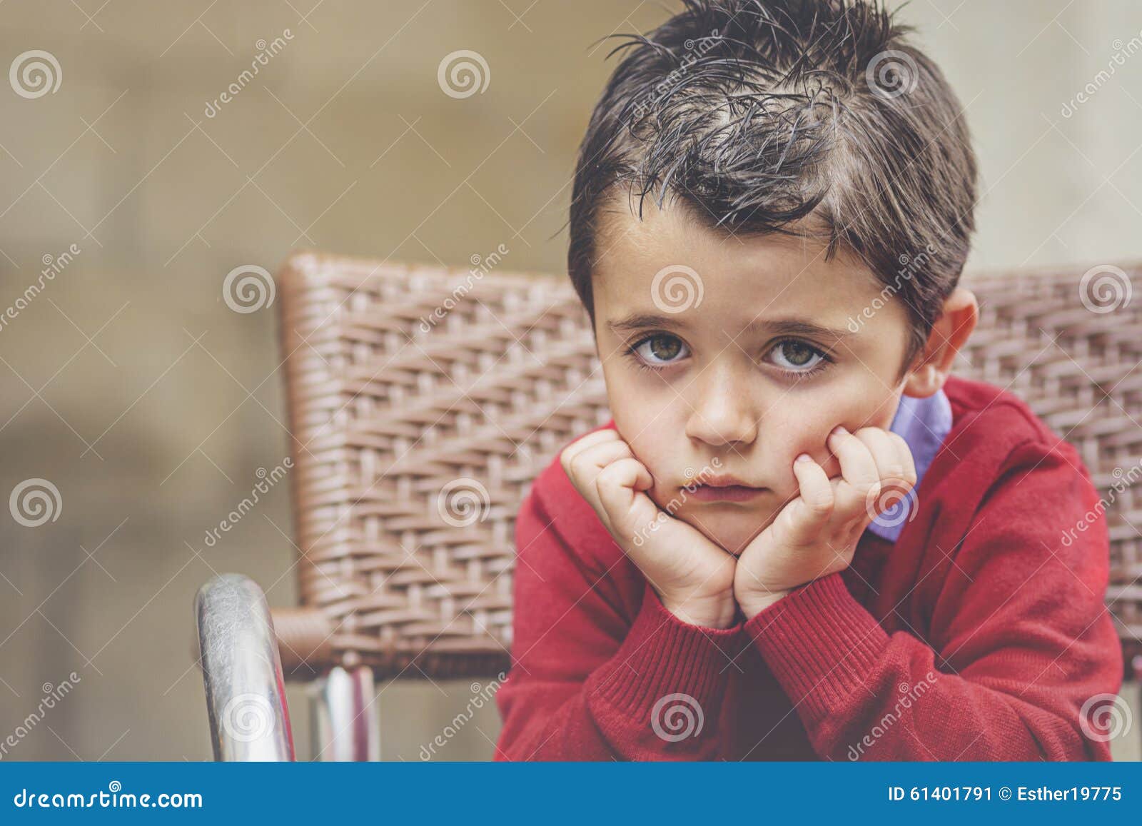 Sad boy stock image. Image of portrait, punished, reflective - 61401791