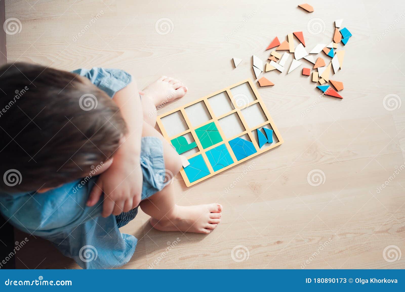 Sad Boy Sitting With Unsolved Puzzle Royalty-Free Stock Image ...