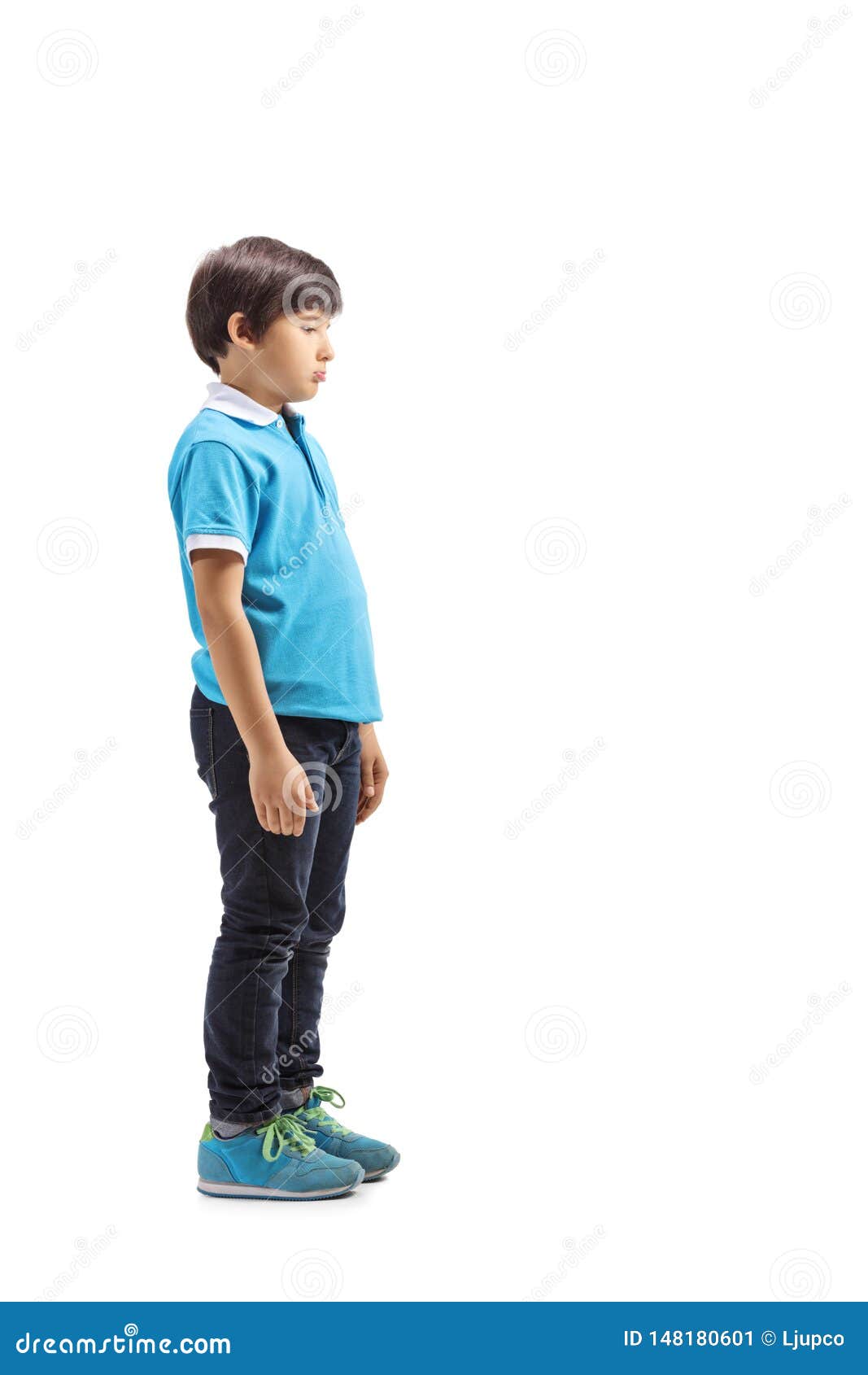 Sad Little Kid Standing