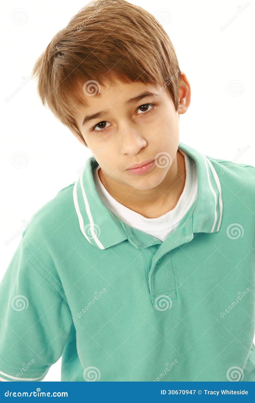 Sad boy stock image. Image of real, model, serious, casual - 30670947