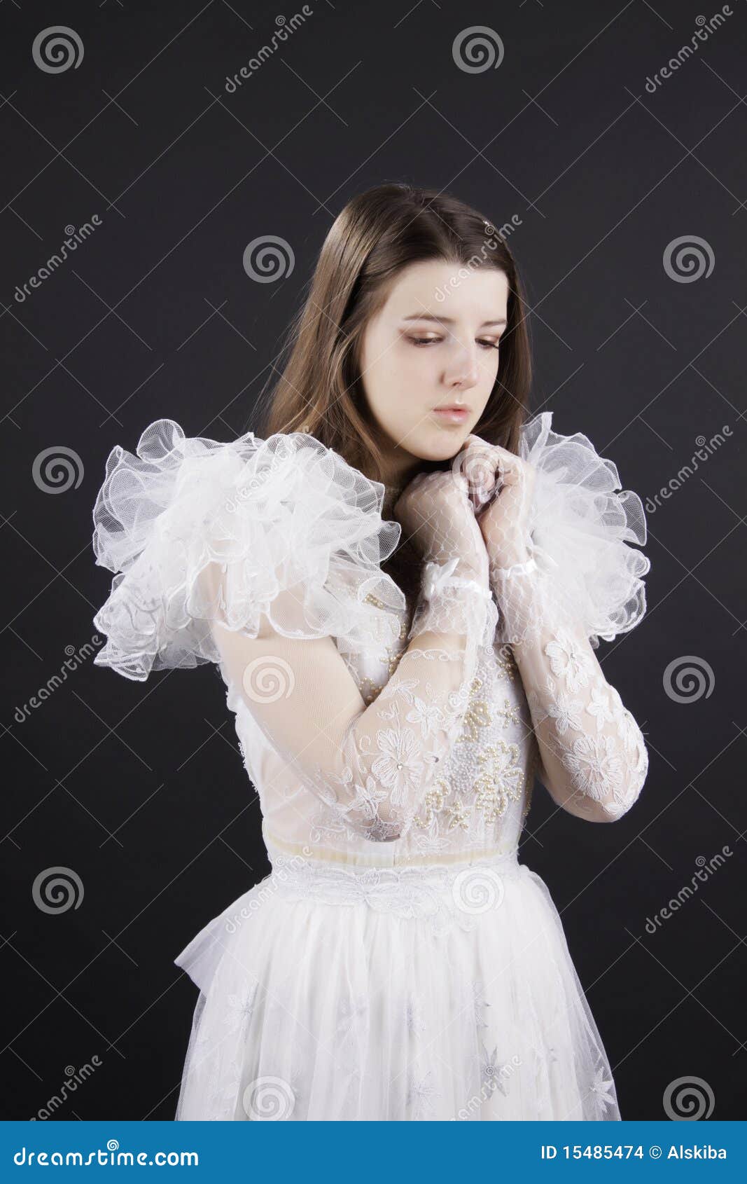 Sad Bride stock photo. Image of glance, beautiful, marriage - 15485474