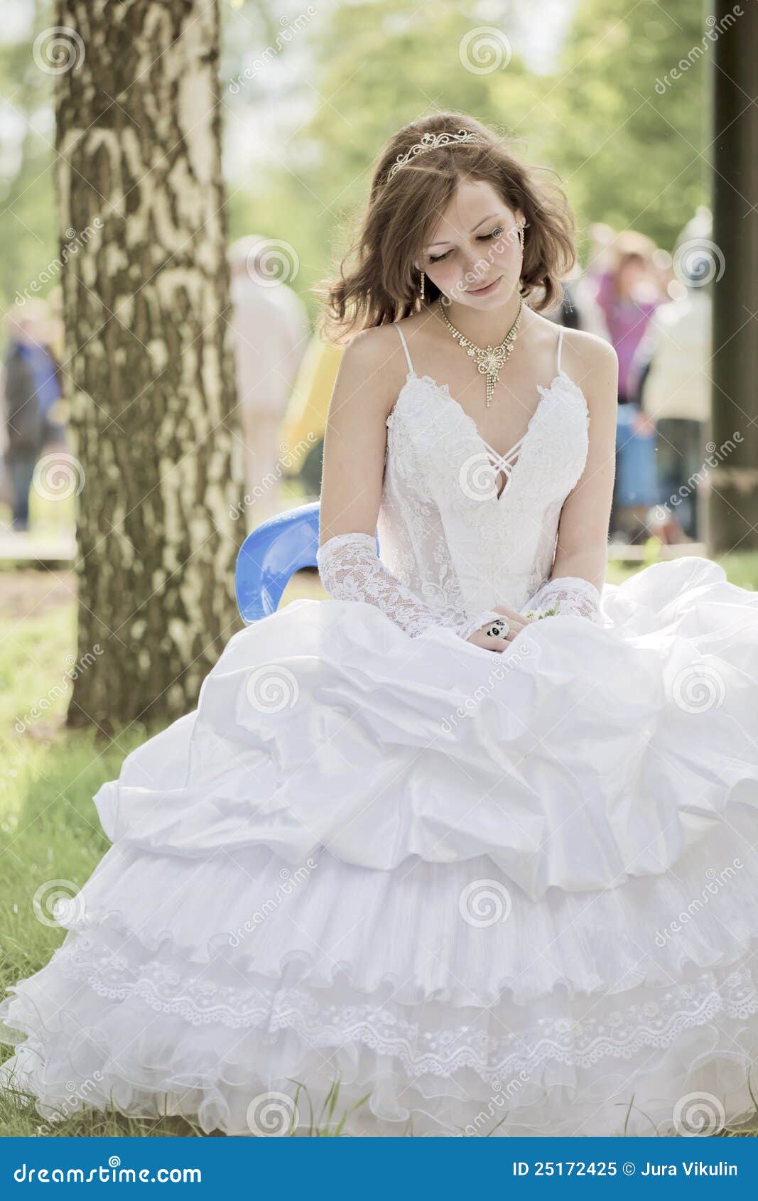 The sad bride stock image. Image of hand, dress, loneliness - 25172425