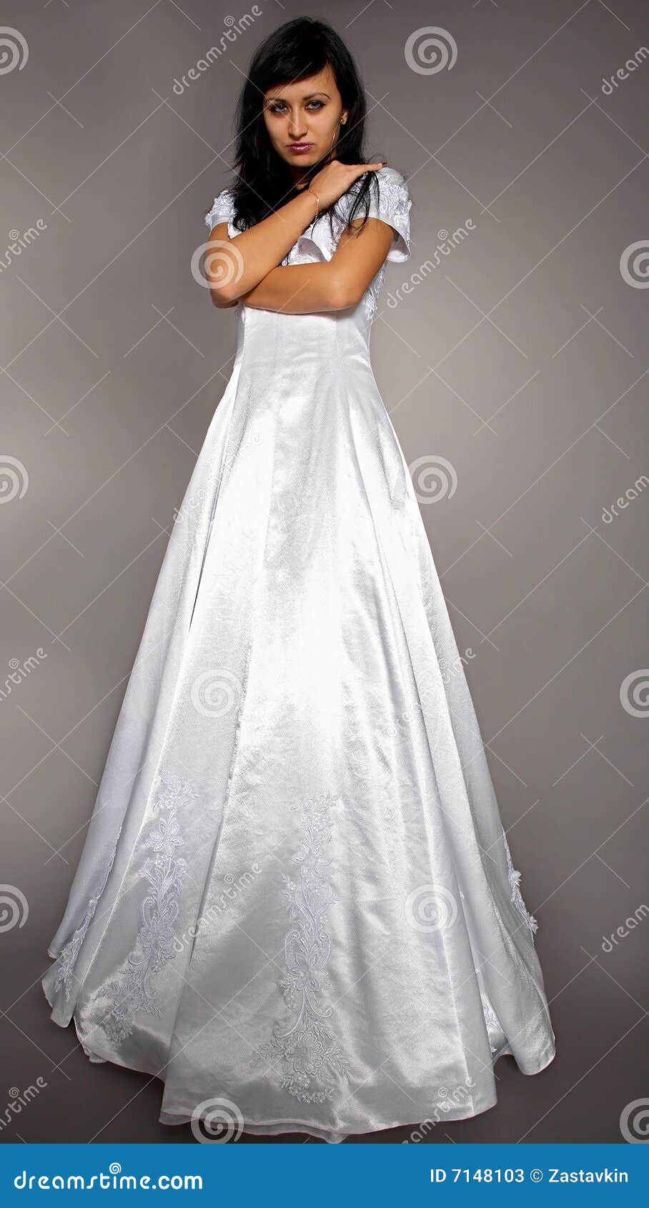 Sad bride stock image. Image of looking, latin, sensuality - 7148103