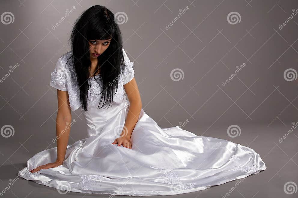 Sad bride stock image. Image of people, fashion, latin - 7148351